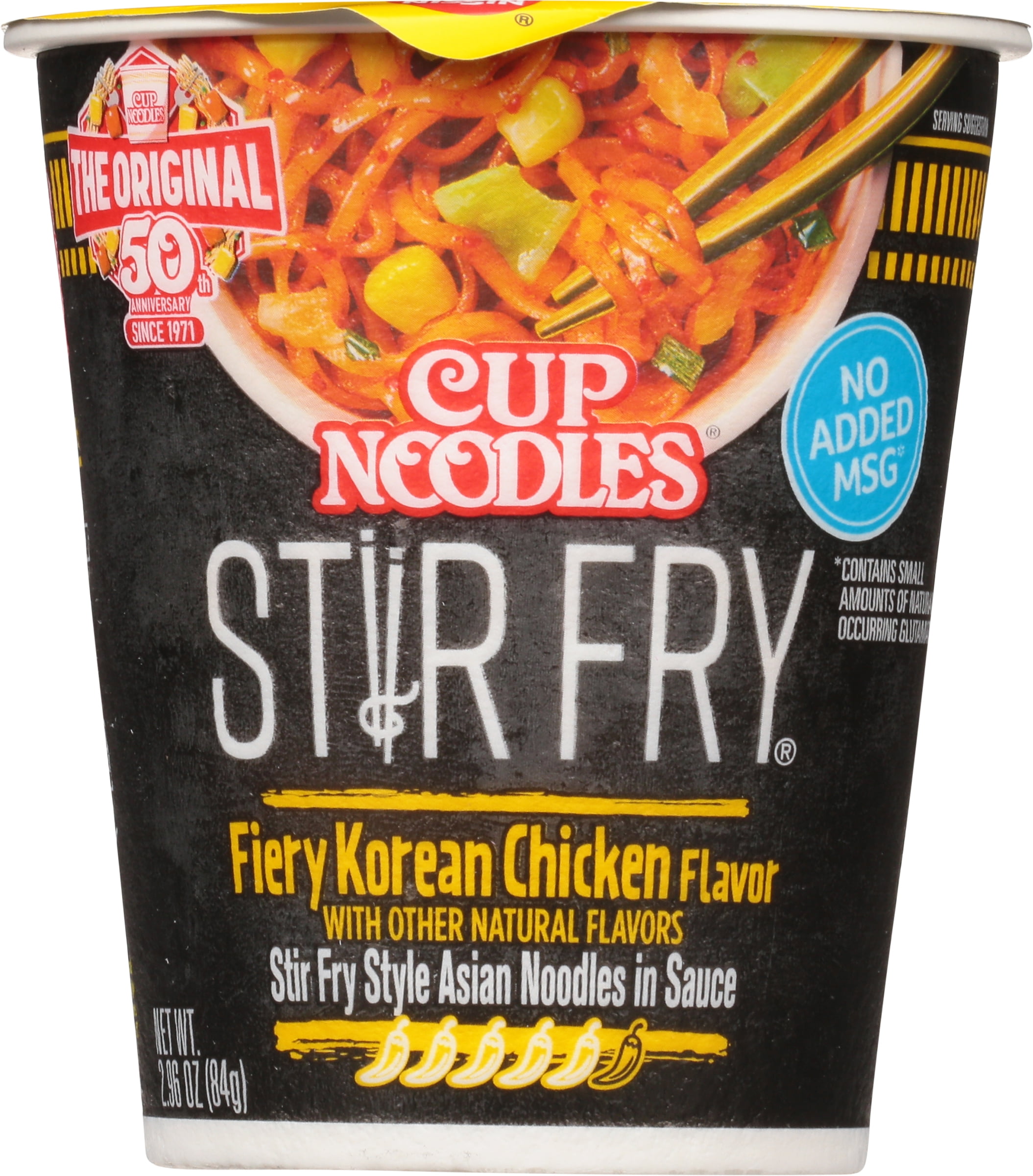 Nissin Asian Instant Spicy Cup Noodles Stir Fry Fiery Korean Chicken, 2 ...