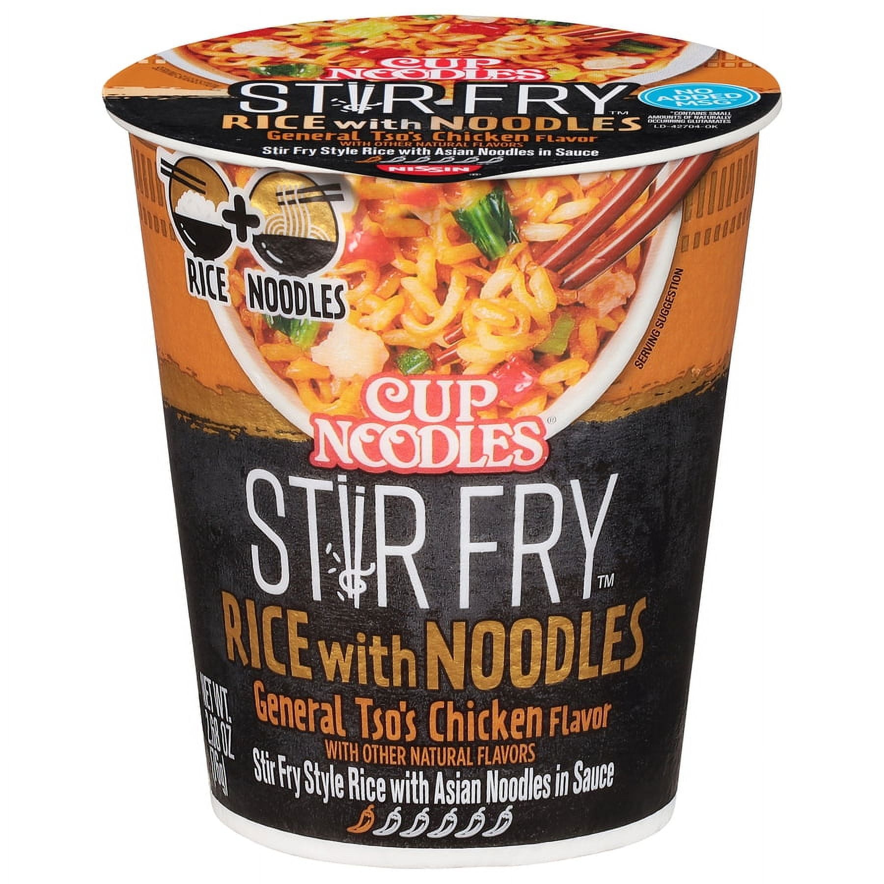 Nissin Cup Noodles Stir Fry General Tso's Chicken Flavor, Asian Meals ...