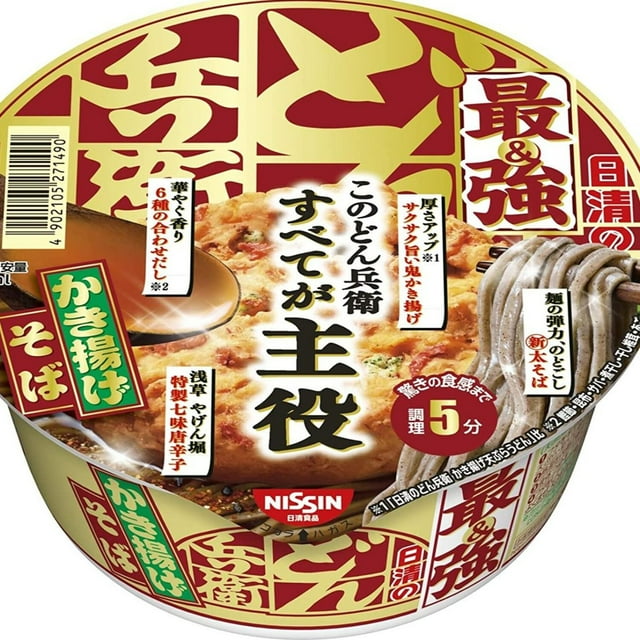 Nissin Foods Strongest Donbei Kakiage Tempura Soba 101g x 12Packs Japan - Tokyo Sakura Mall ...