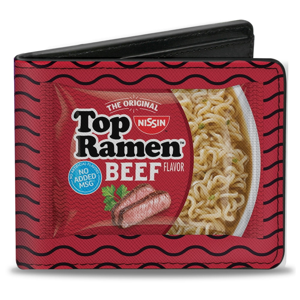 Nissin Foods Wallet, Bifold, Top Ramen Vivid Beef and Hot Spicy Beef ...