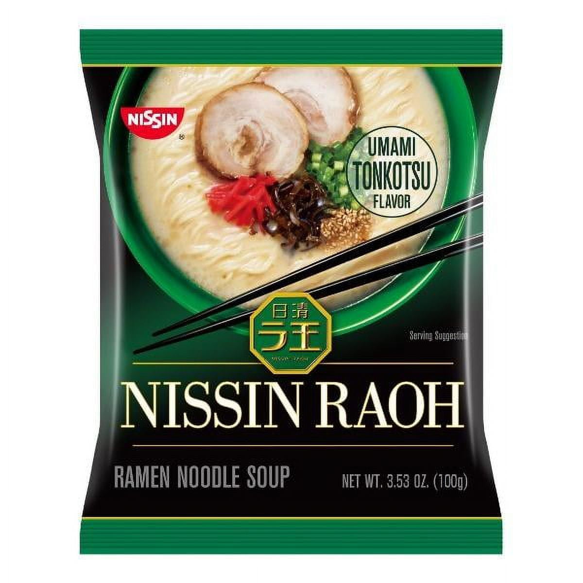 Nissin RAOH Ramen Noodle Soup Umami Tonkotsu 6-PACK X 3.53 Oz (2LBS) - Walmart.com