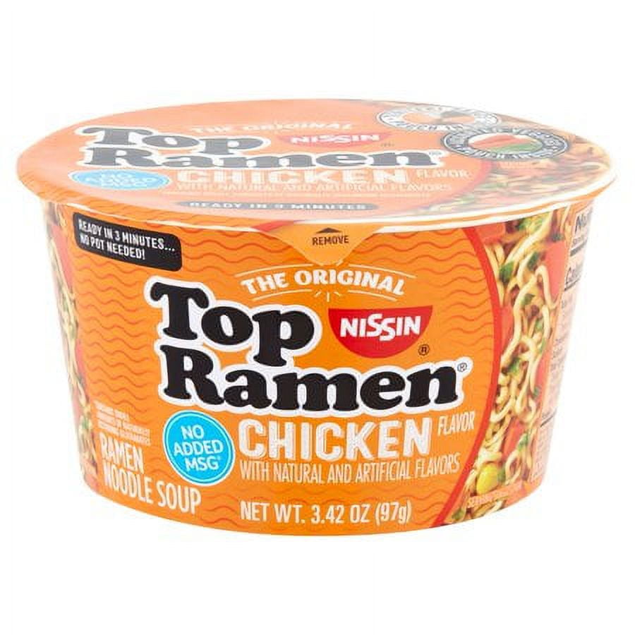 Nissin the Original Top Ramen Chicken Flavor Ramen Noodle Soup (Pack of ...