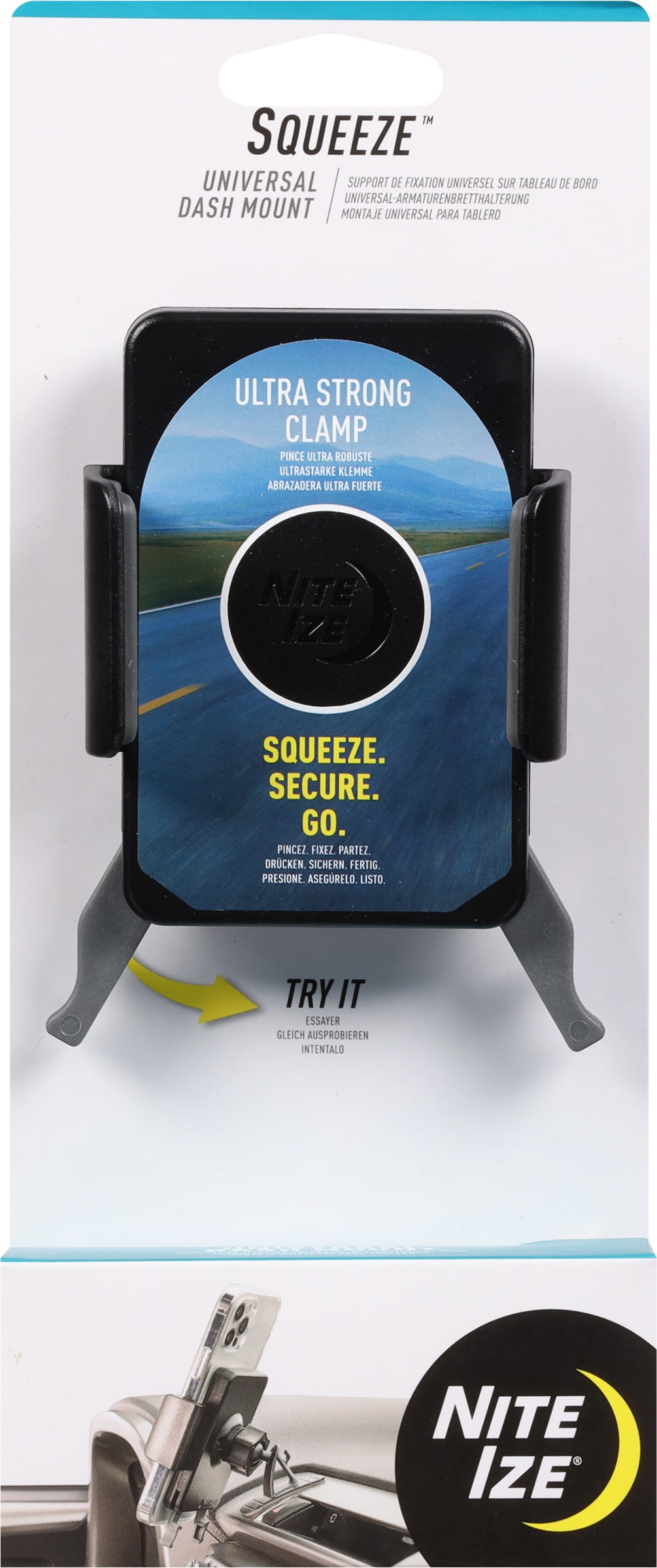 Nite Ize 3010753 Squeeze Ultra Strong SqueezeDash & Window Clamp Mount ...