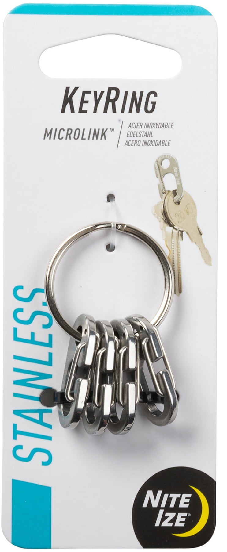 Nite Ize KeyRing MicroLink - Stainless - Walmart.com