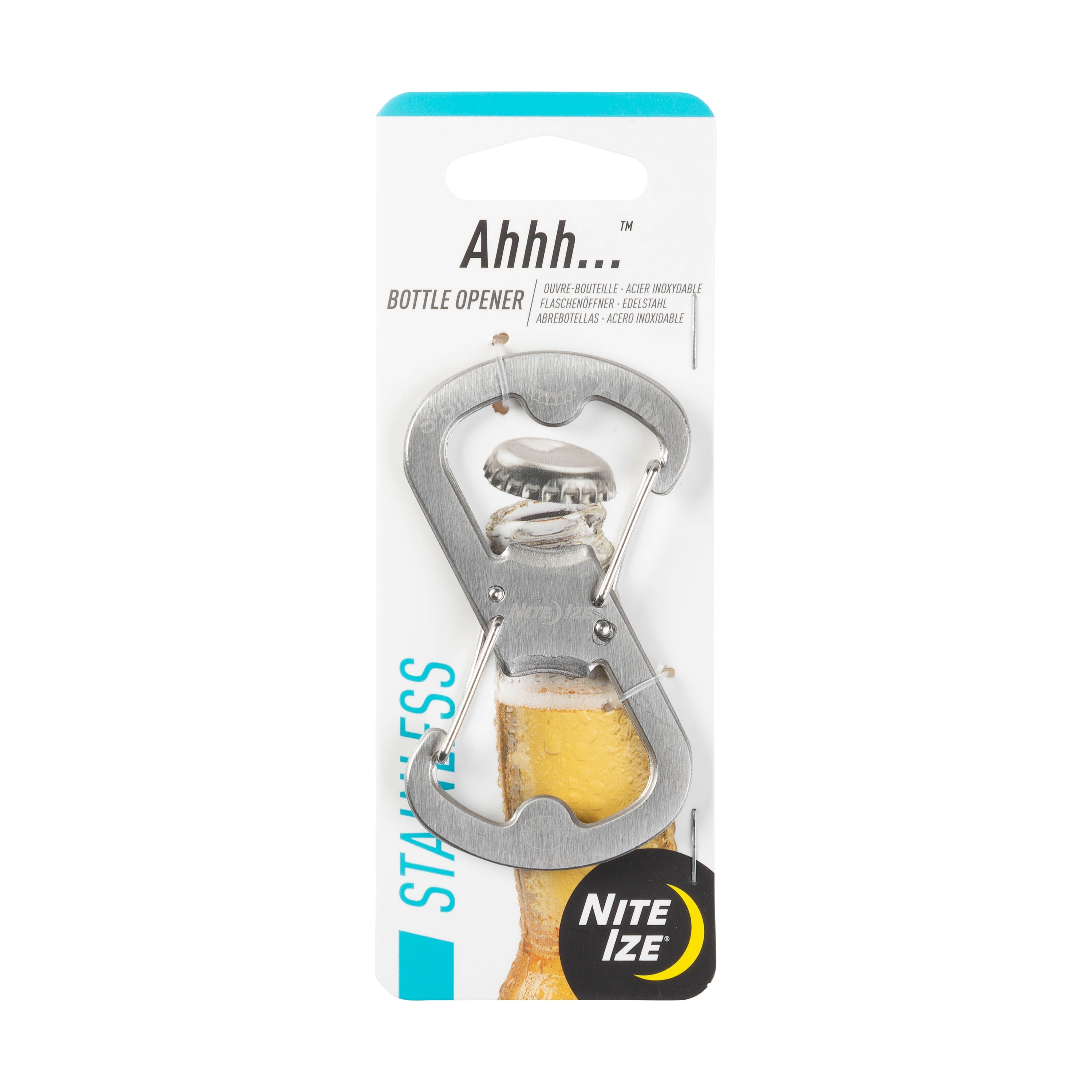 Nite Ize Ahhh...™ - S-Biner® Bottle Opener - Stainless - Walmart.com