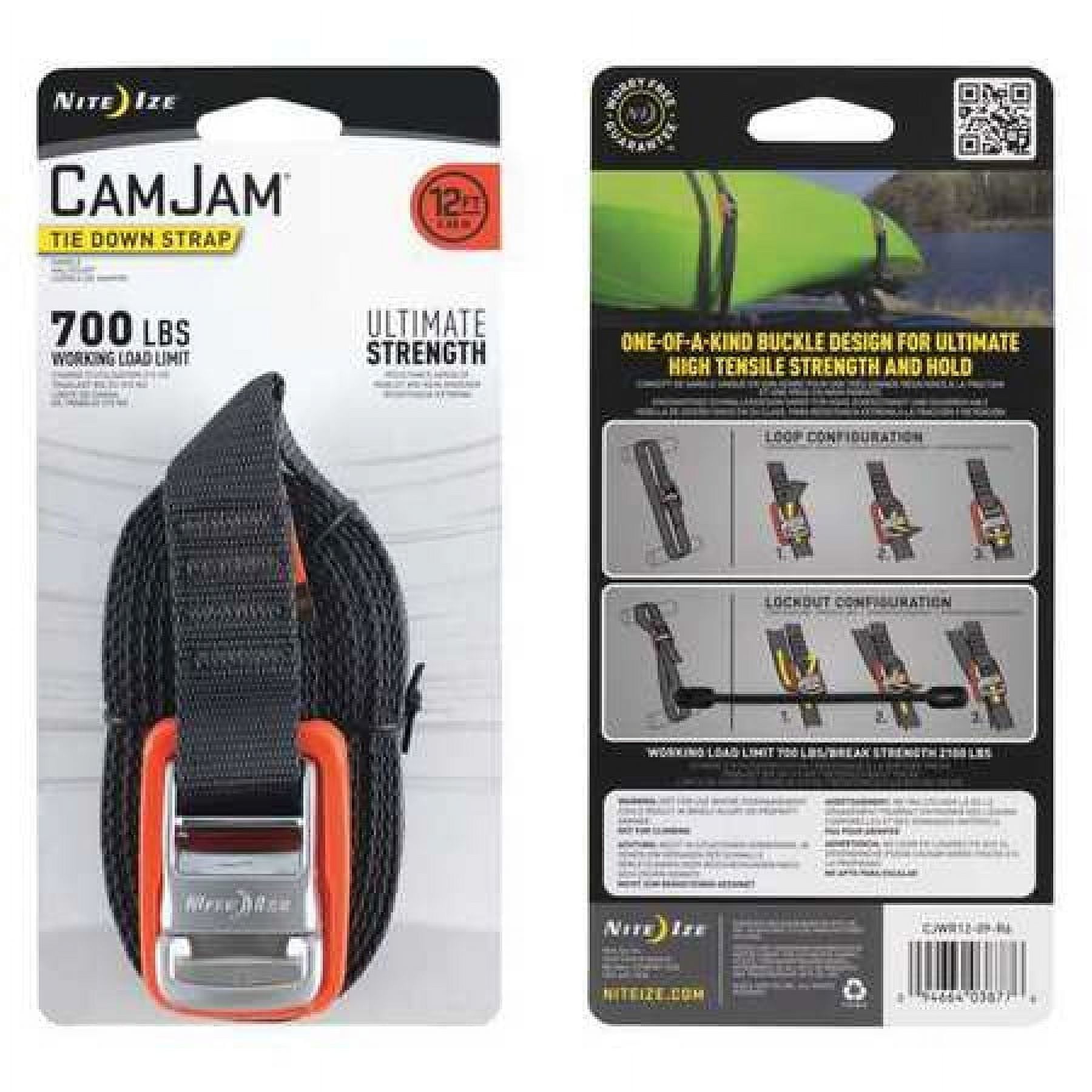 Nite Ize Cjwr12-09-R6 Tie-Down Strap,12 Ft. L,1" W - Walmart.com