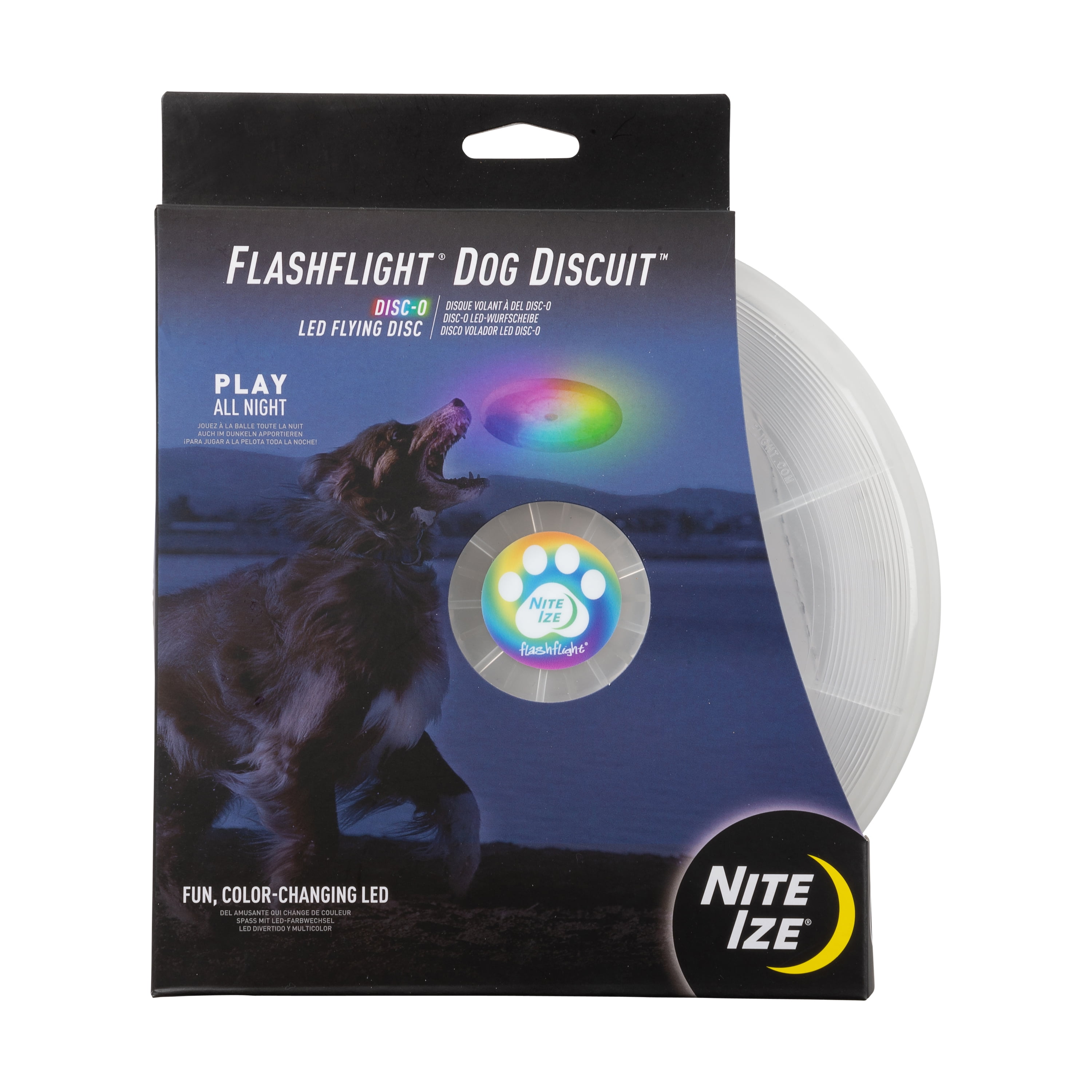 Nite Ize Flashlight Dog Discuit LED Flying Disc - Disc-O - Walmart.com