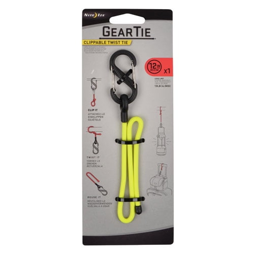 Nite Ize Gear Tie Clippable, The Original Reusable Rubber Twist Tie ...