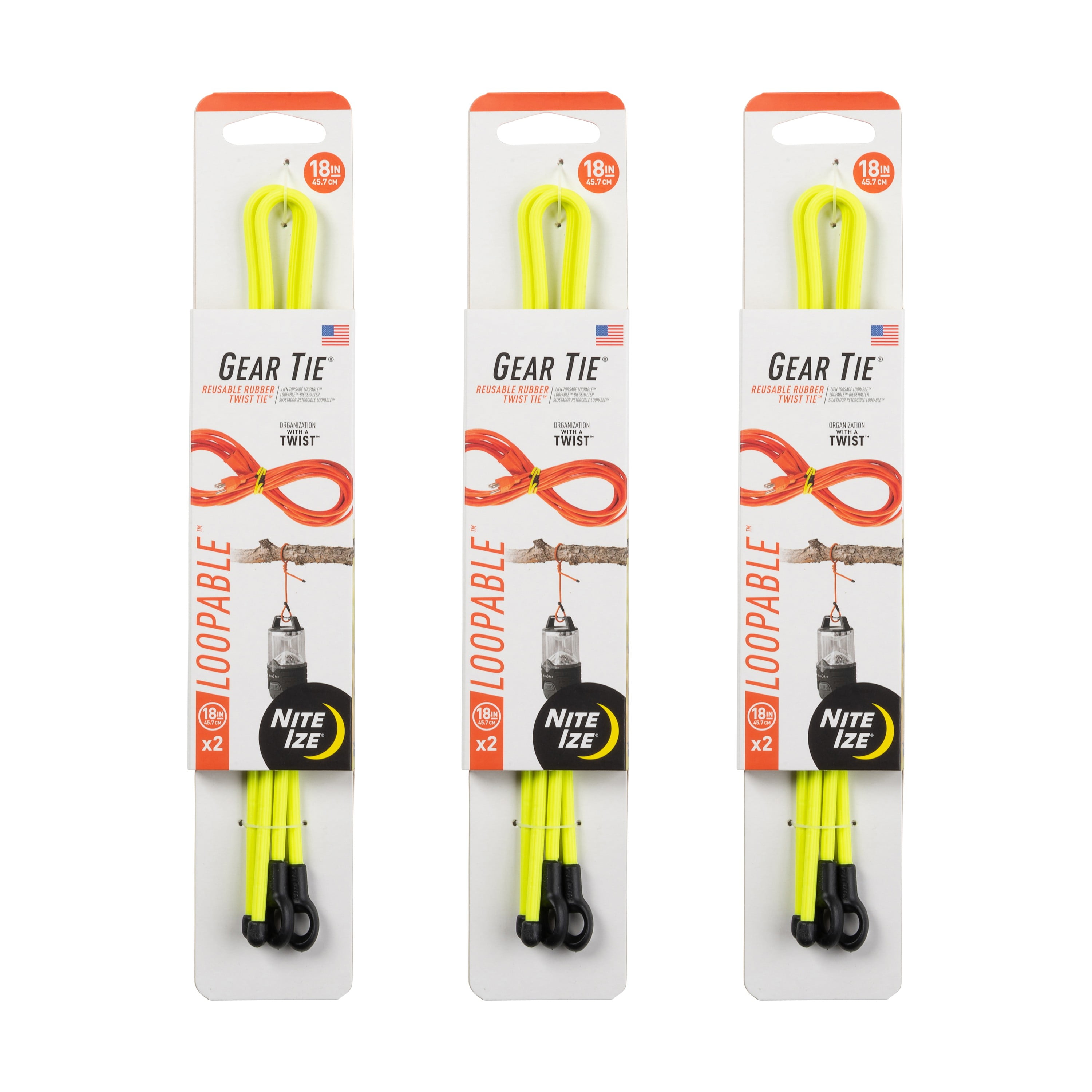 Nite Ize Gear Tie Loopable Twist Tie - Reusable & Flexible Twist Ties ...