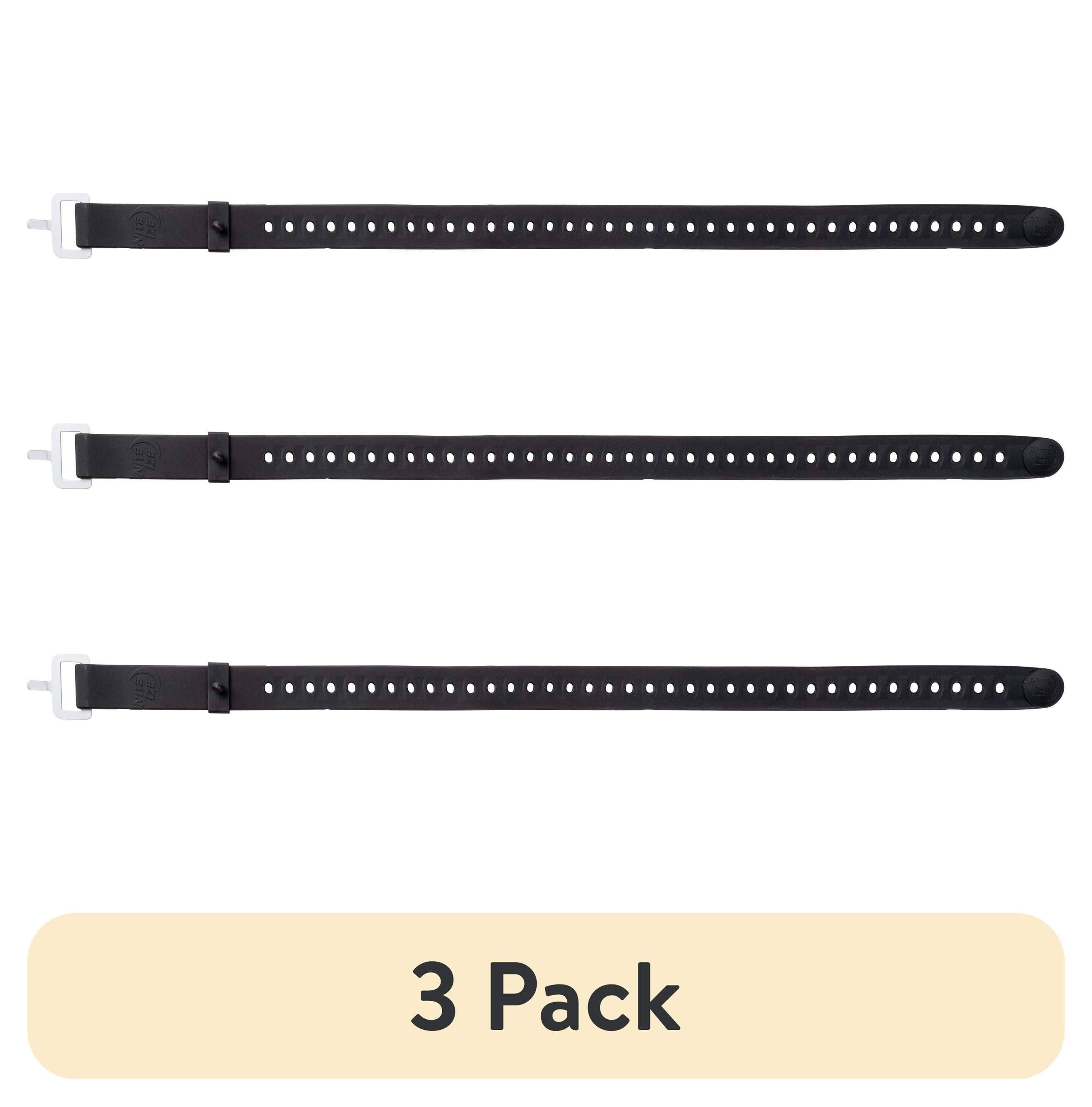(3 pack) Nite Ize GearPro Utility Strap 24 in. - Rubber - Black - Walmart.com