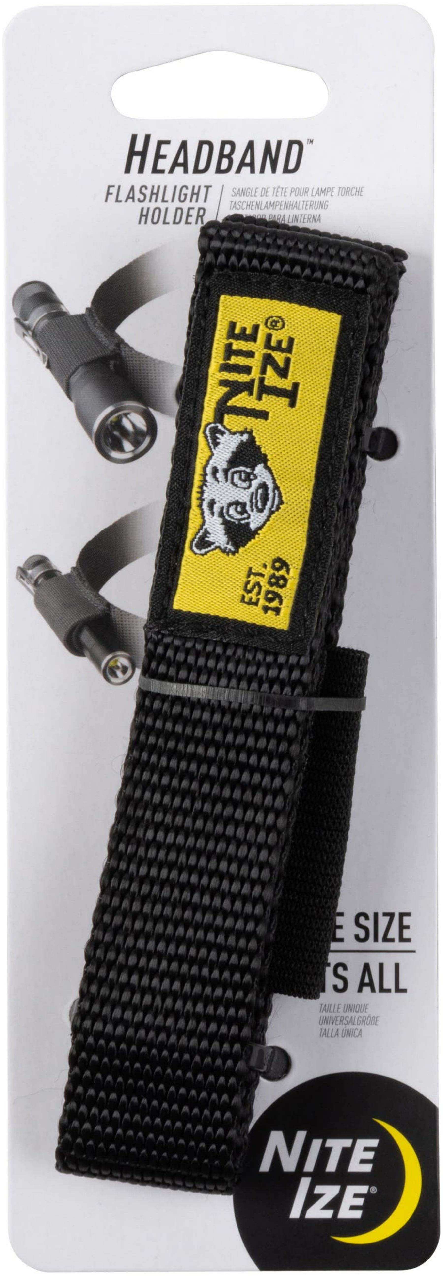 Nite Ize Headband Flashlight Holder, Adjustable Black Strap for AAA, AA ...