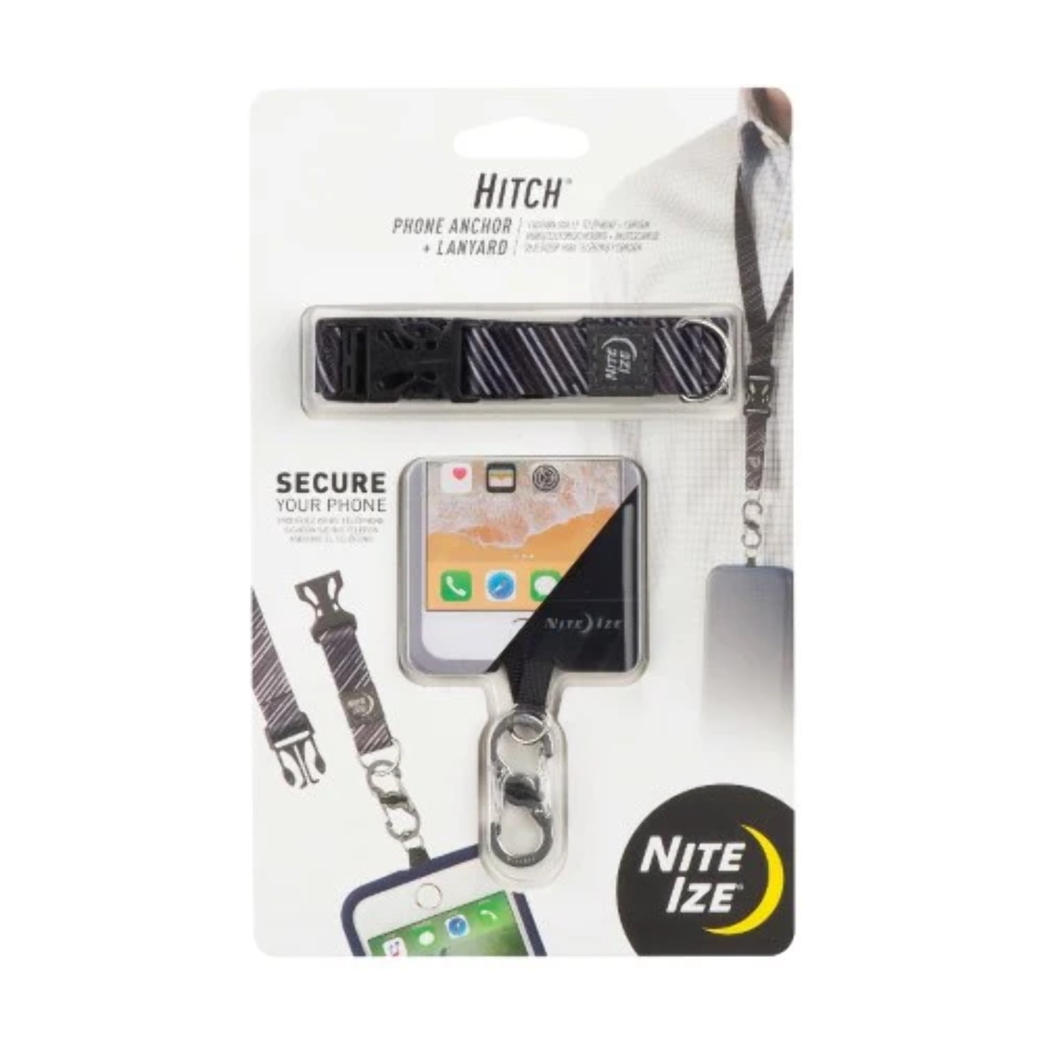 Nite Ize Hitch Phone Anchor + Lanyard - Black - Walmart.com