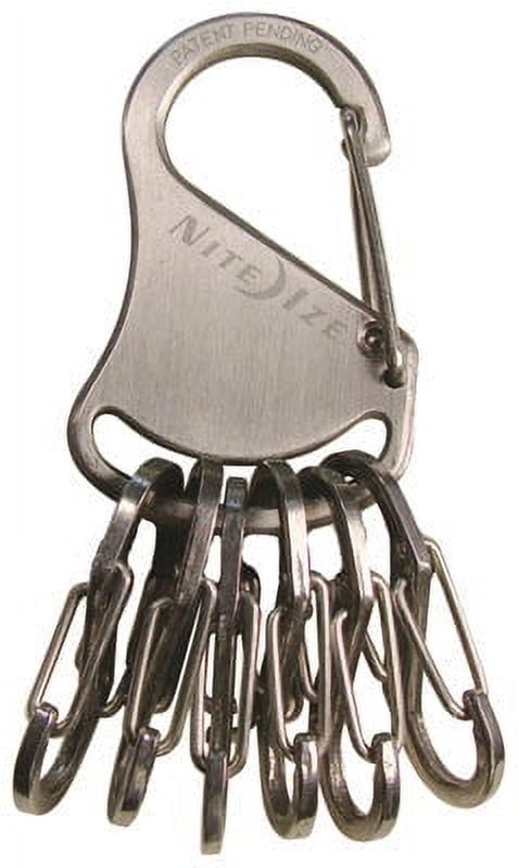 Nite Ize KRS-03-11 KeyRack Steel with 6 Stainless Steel S-Biner, Stainless, Each - Walmart.com