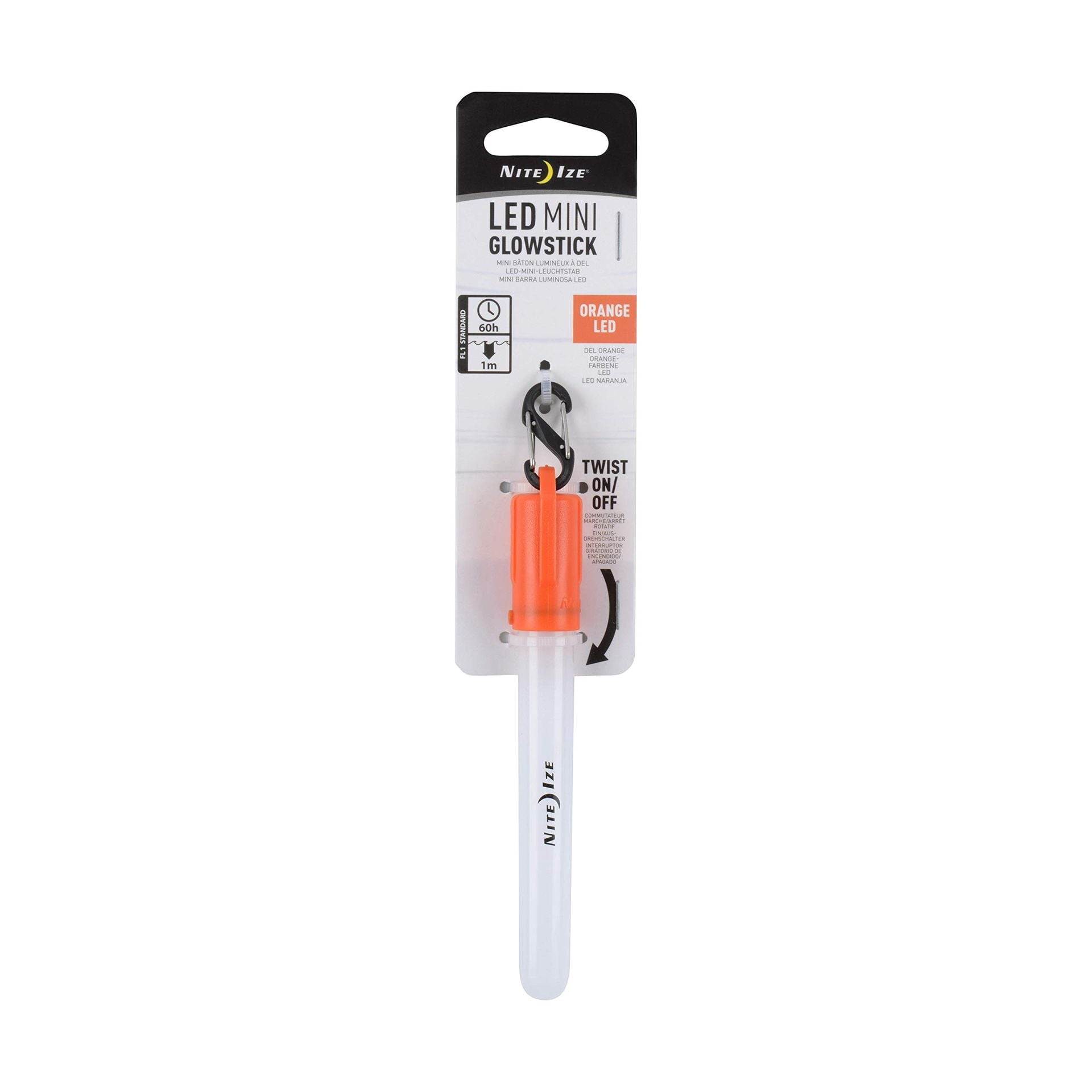 Nite Ize LED Mini Glowstick with Clip - Orange LED - Walmart Business ...