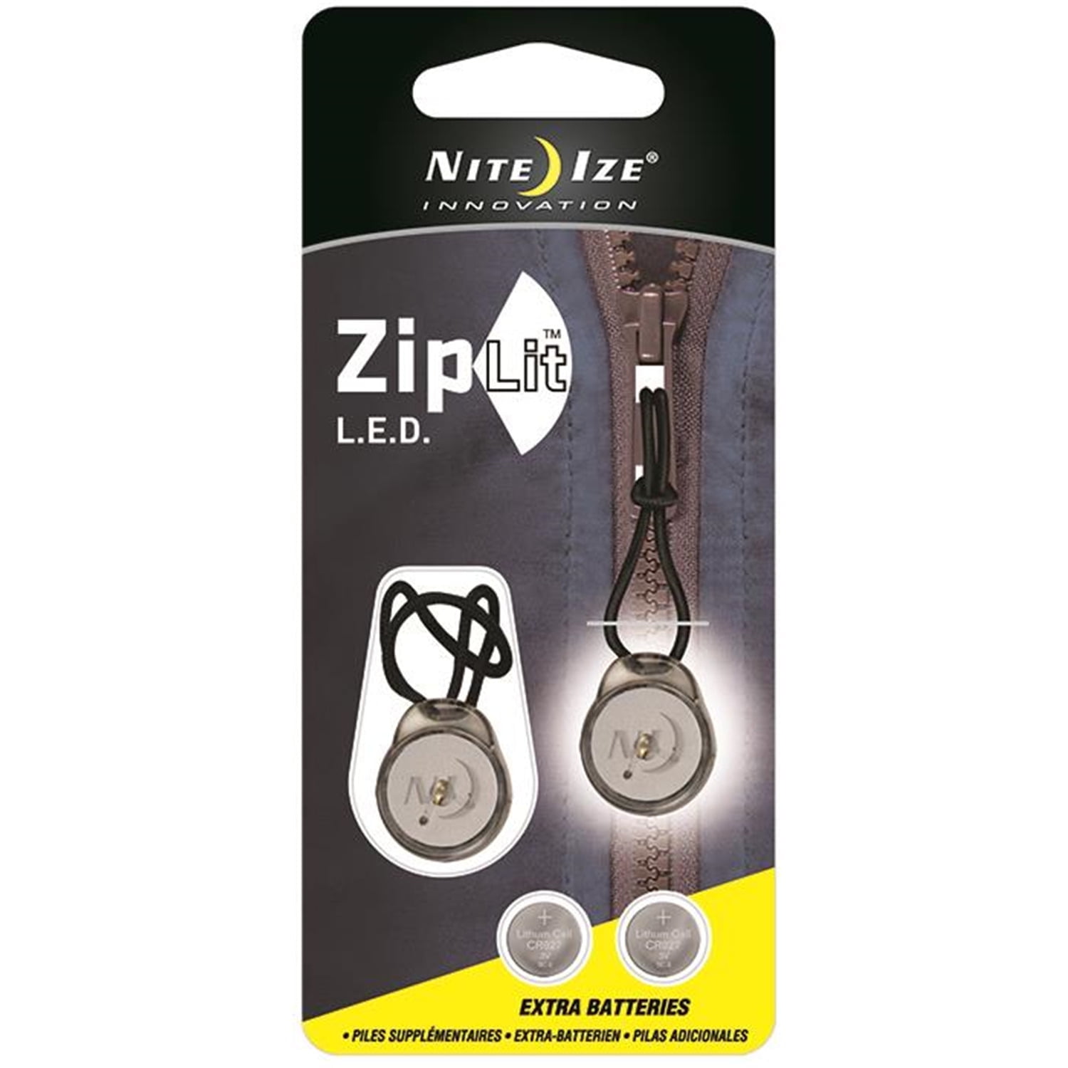 Nite Ize LED Ziplit Zipper Pull Water Resistant Light, 2-Pack - White ...