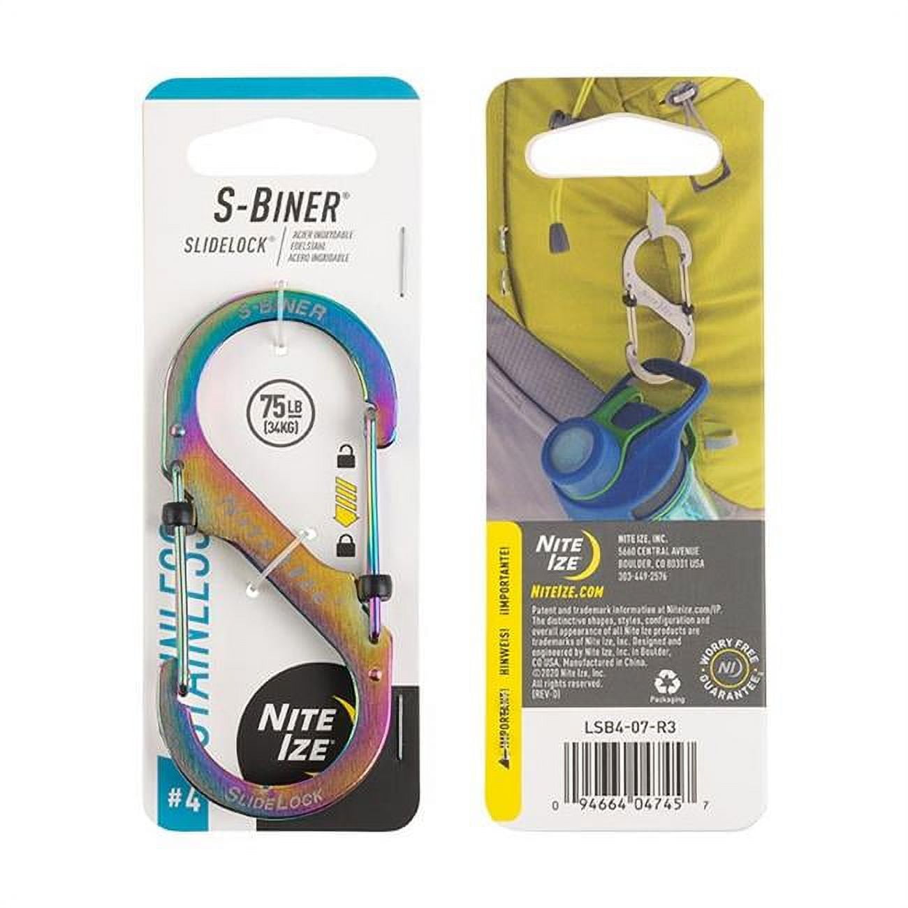 Nite Ize S-Biner SlideLock Stainless Steel Carabiner #4 - Spectrum ...