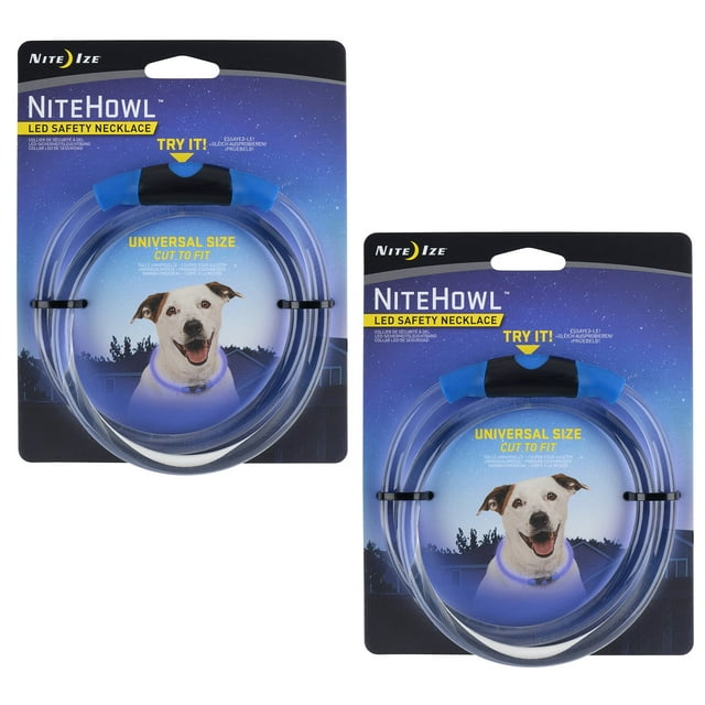 Nite Ize NiteHowl LED Dog Safety Collar, 2 Pack, Cut To Fit 12-27 inch ...