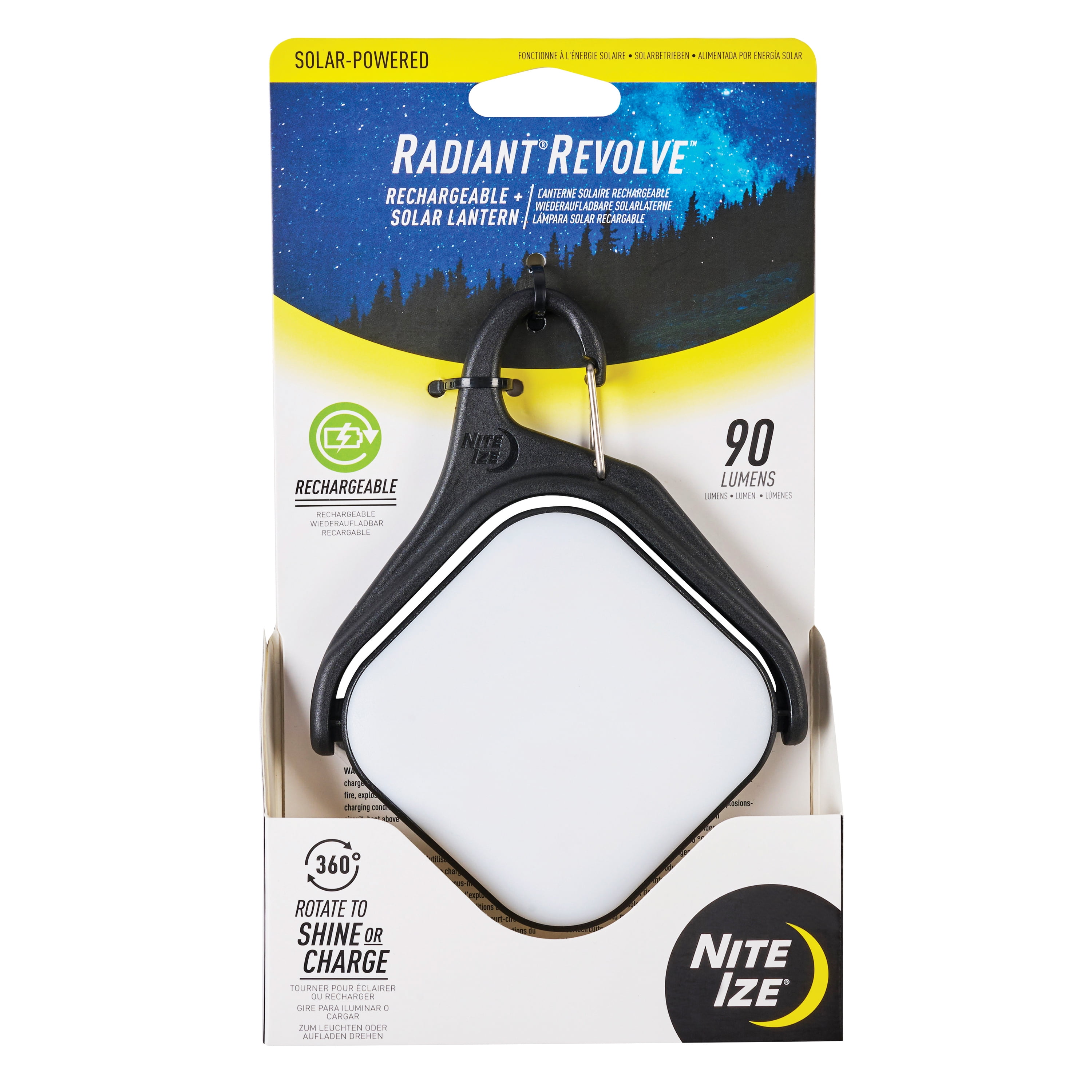 Nite Ize Radiant Revolve Rechargeable & Solar Lantern - Premium Solar ...