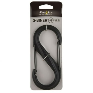 Nite Ize S-Biner® Plastic Dual Carabiner #6 - Black - Walmart.com