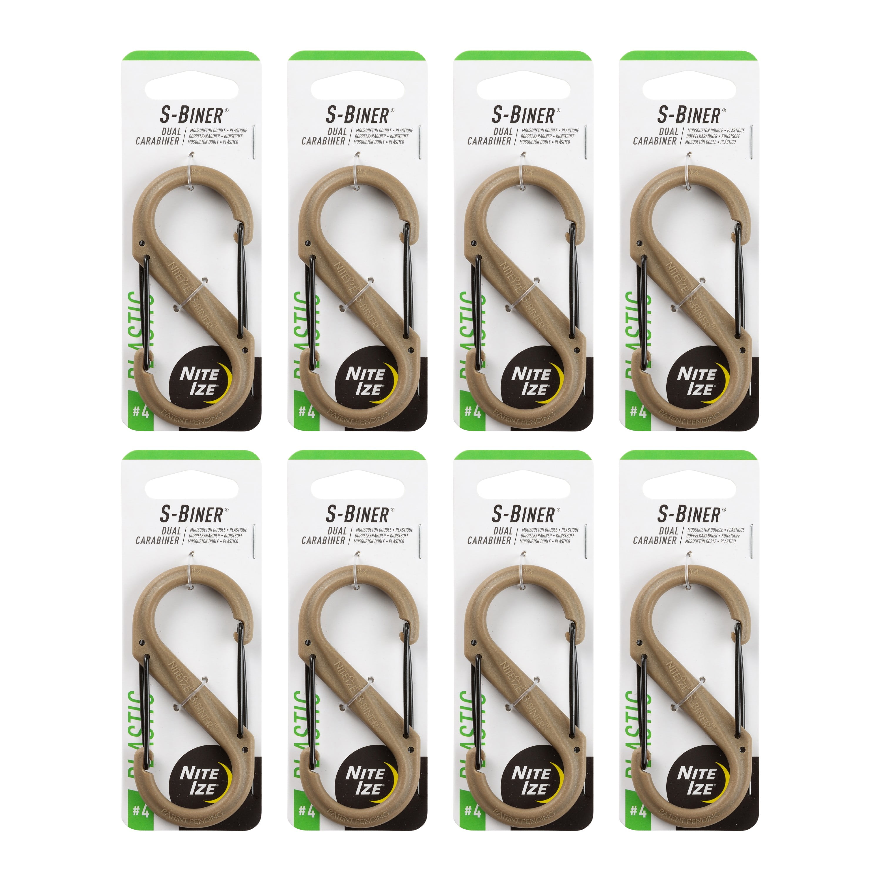 Nite Ize S-Biner Dual Carabiner Plastic - Durable Dual Carabiner with ...