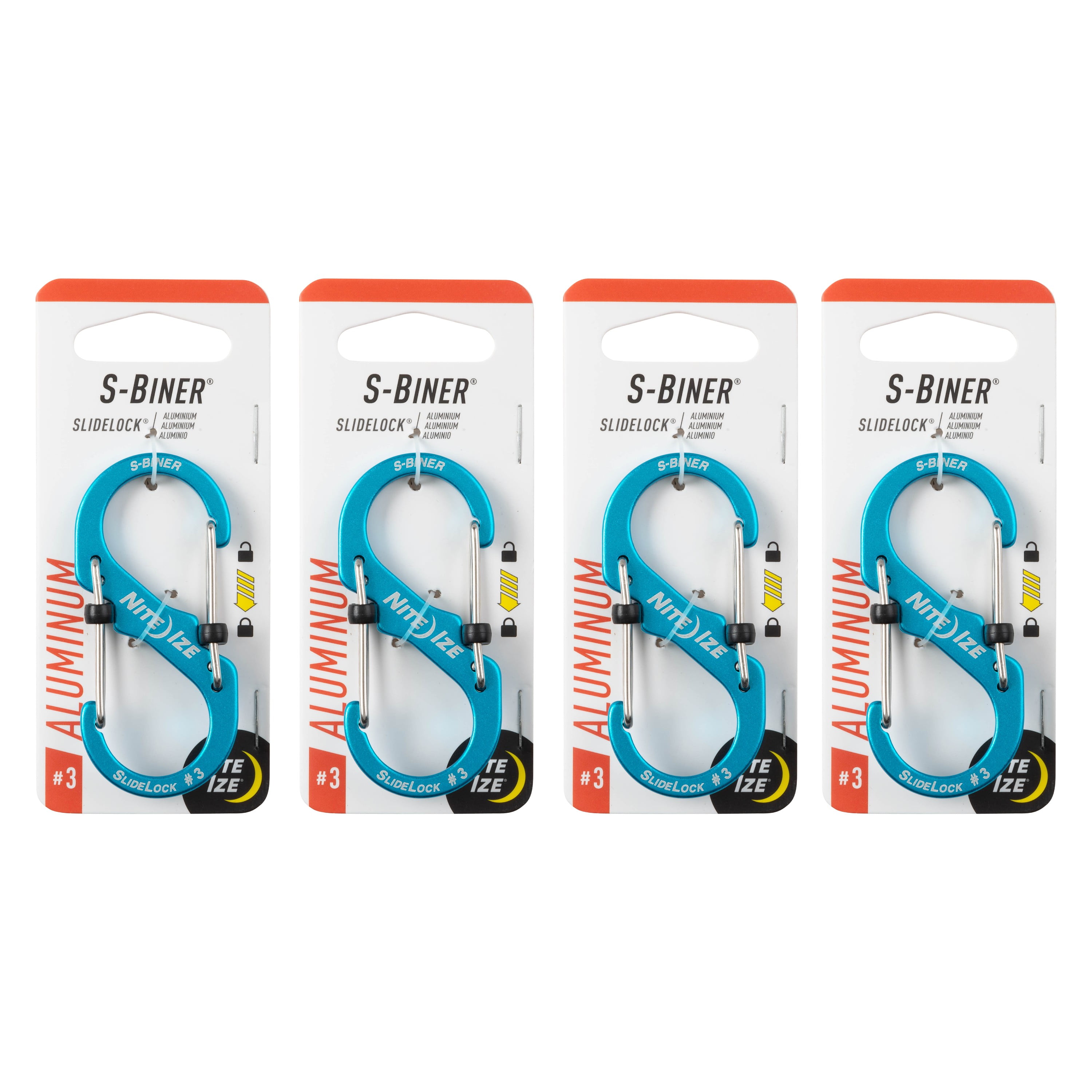 Nite Ize S-Biner SlideLock Aluminum - Durable Dual Carabiner - Locking ...