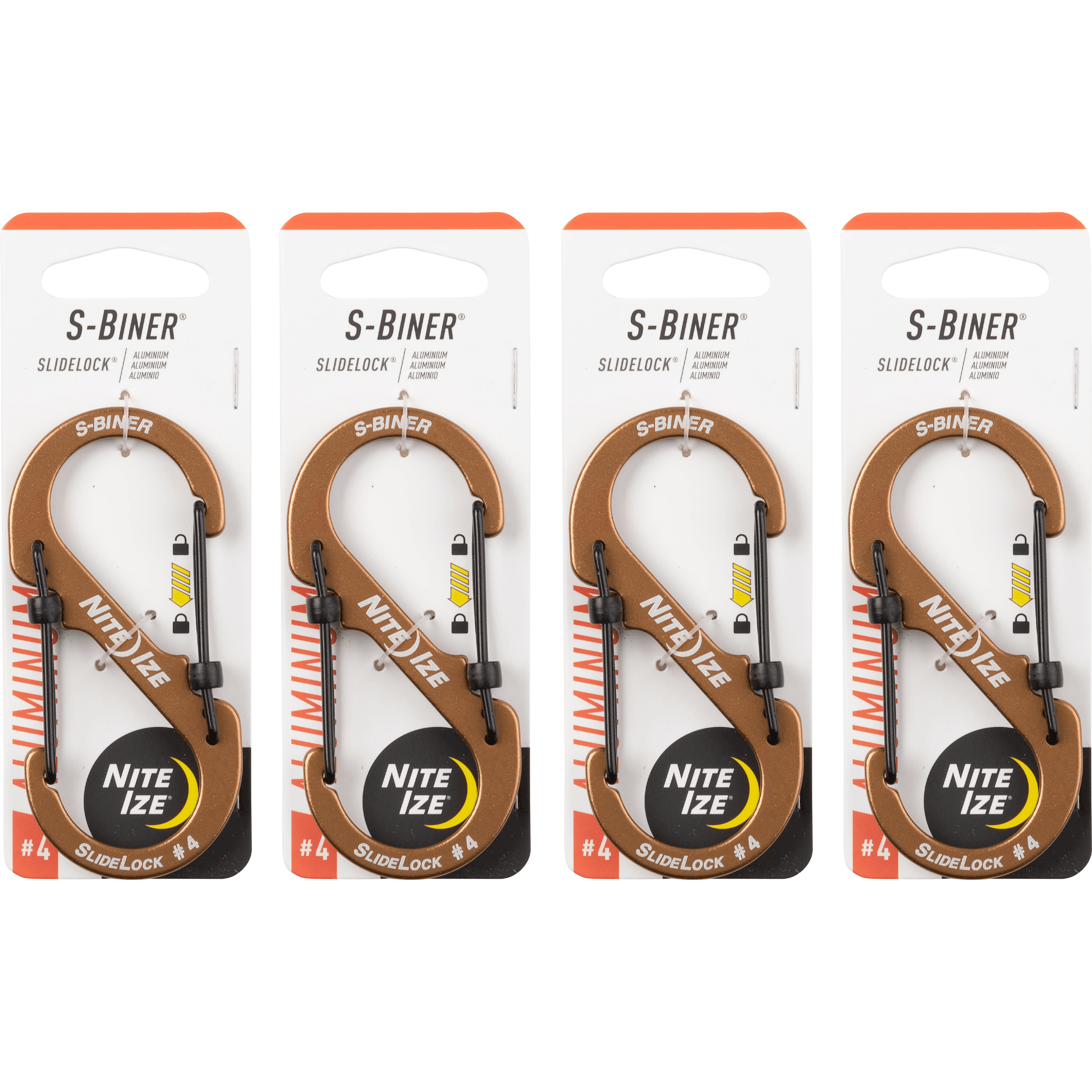 Nite Ize S-Biner SlideLock Aluminum - Durable Dual Carabiner - Locking ...