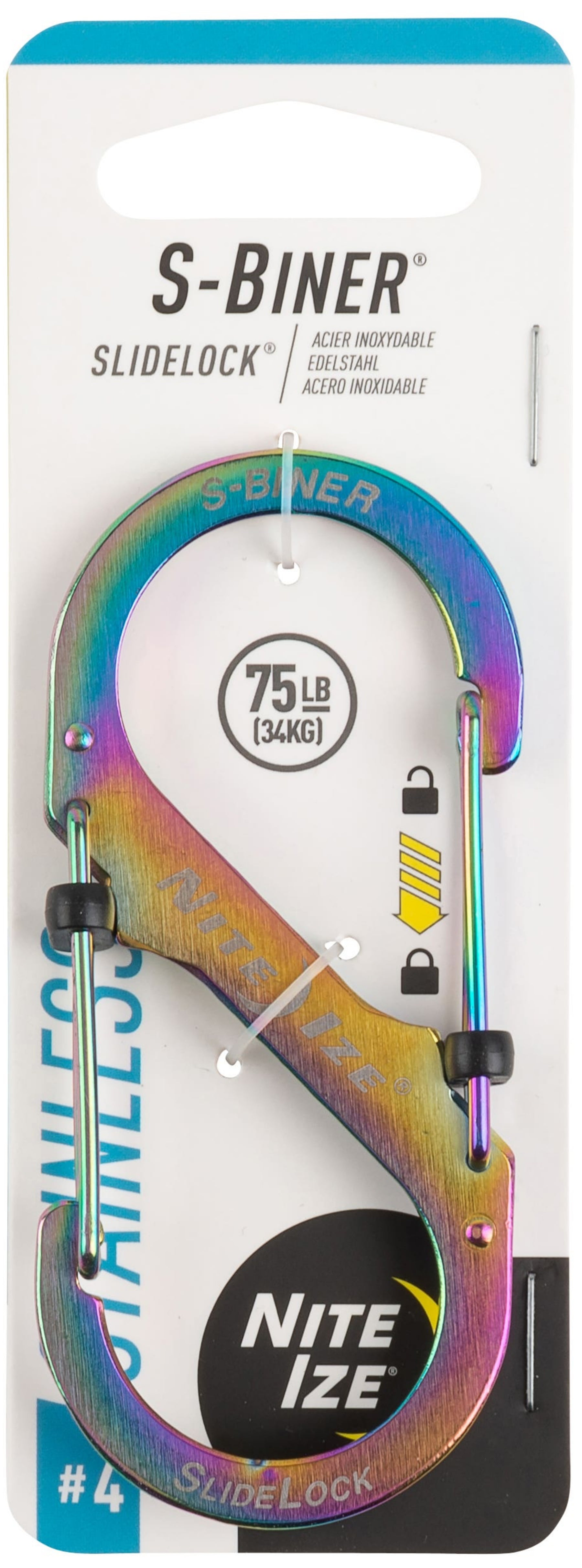Nite Ize S-Biner SlideLock Stainless Steel Carabiner, Double-Gated ...