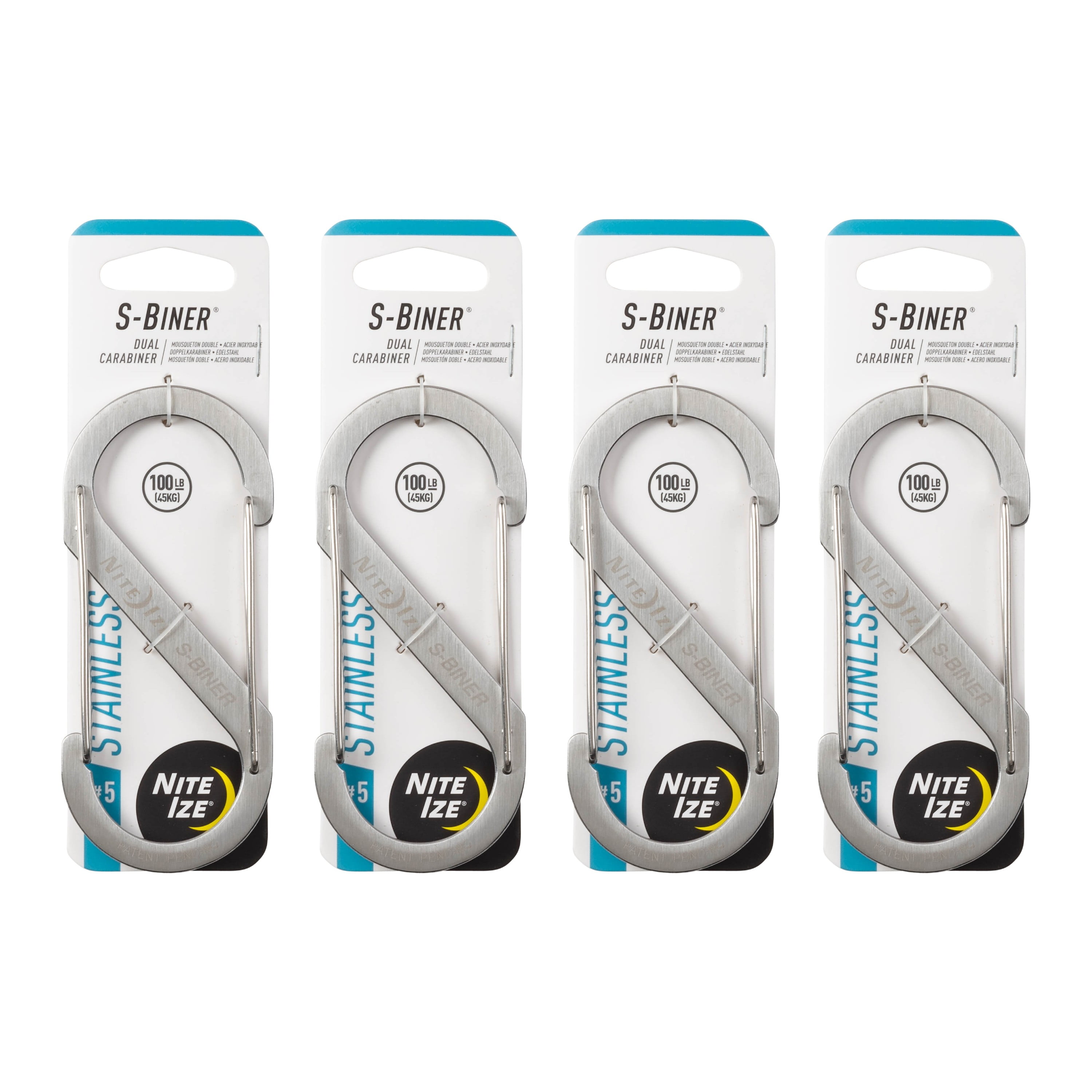 Nite Ize S-Biner Stainless Steel Dual Carabiner - Multi Purpose Dual ...