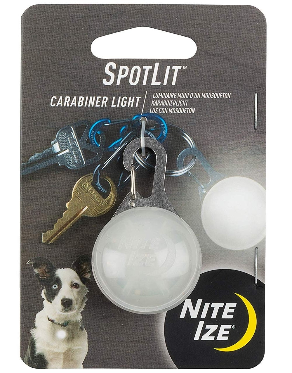 Nite Ize SLG-02-R6 SpotLit LED Carabiner Light, Each - Walmart.com