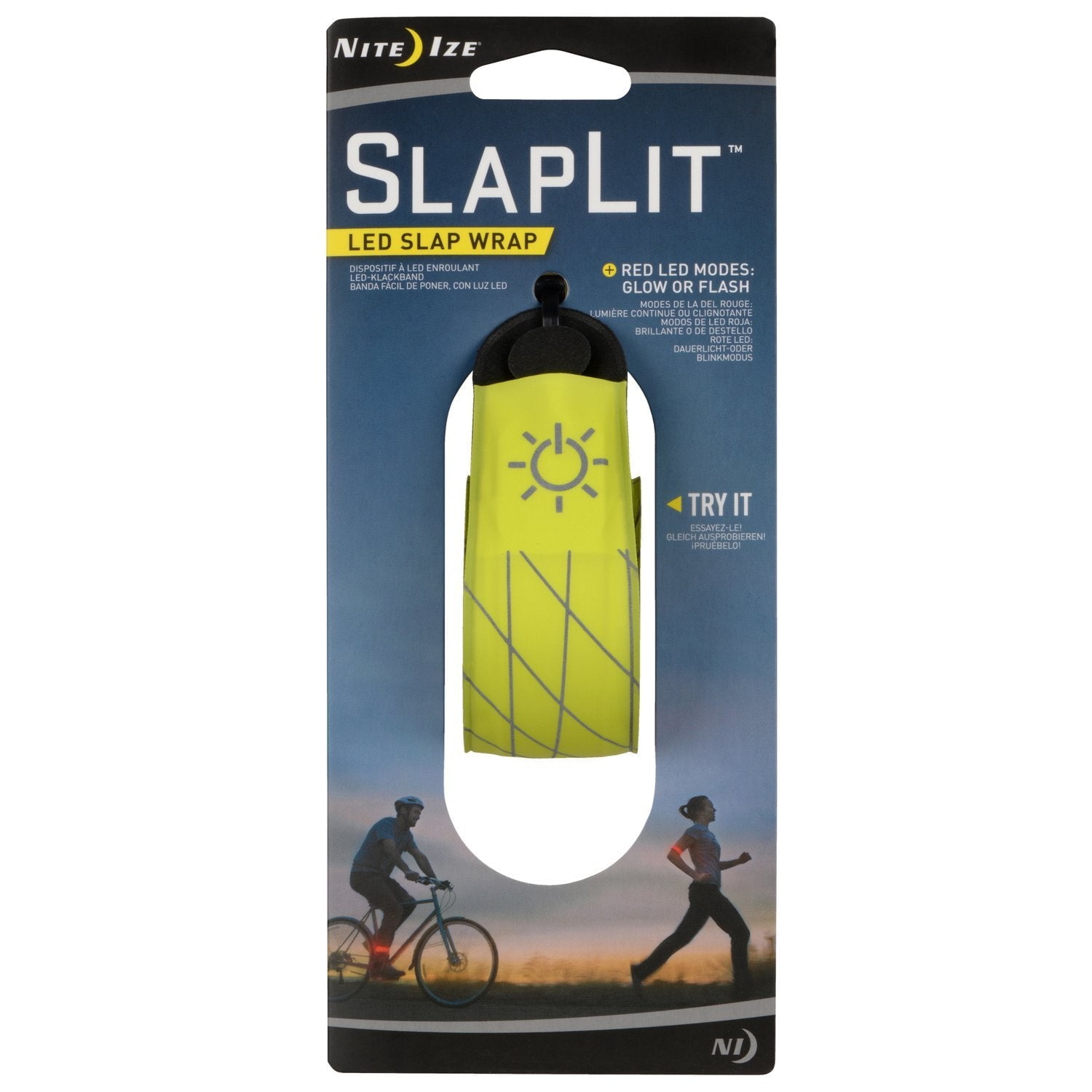 Nite Ize SLP2-33-R3 SlapLit LED Slap Wrap Band, Neon Yellow, Each ...