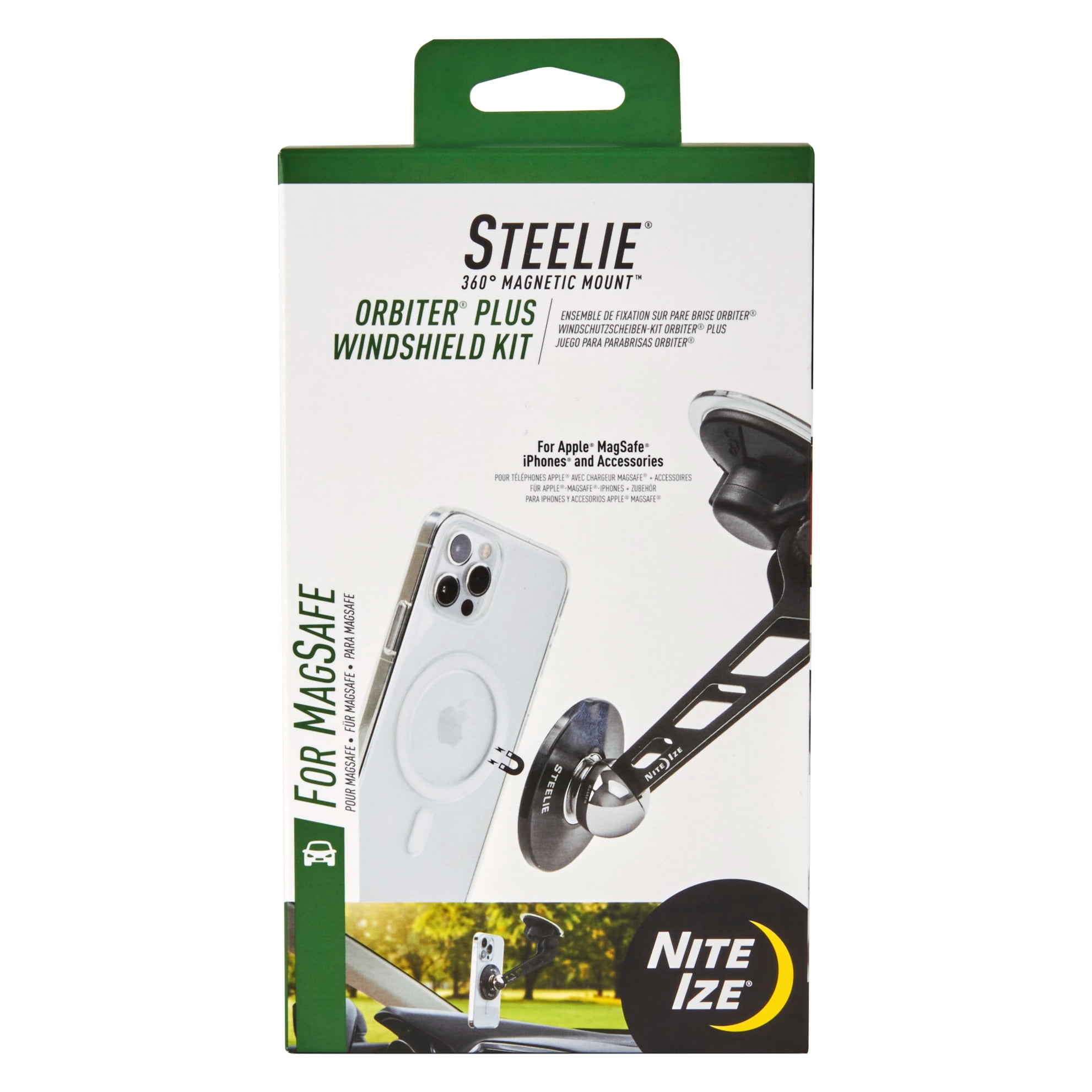 Nite Ize Steelie Orbiter Plus Windshield Kit - Phone Mount for Car ...