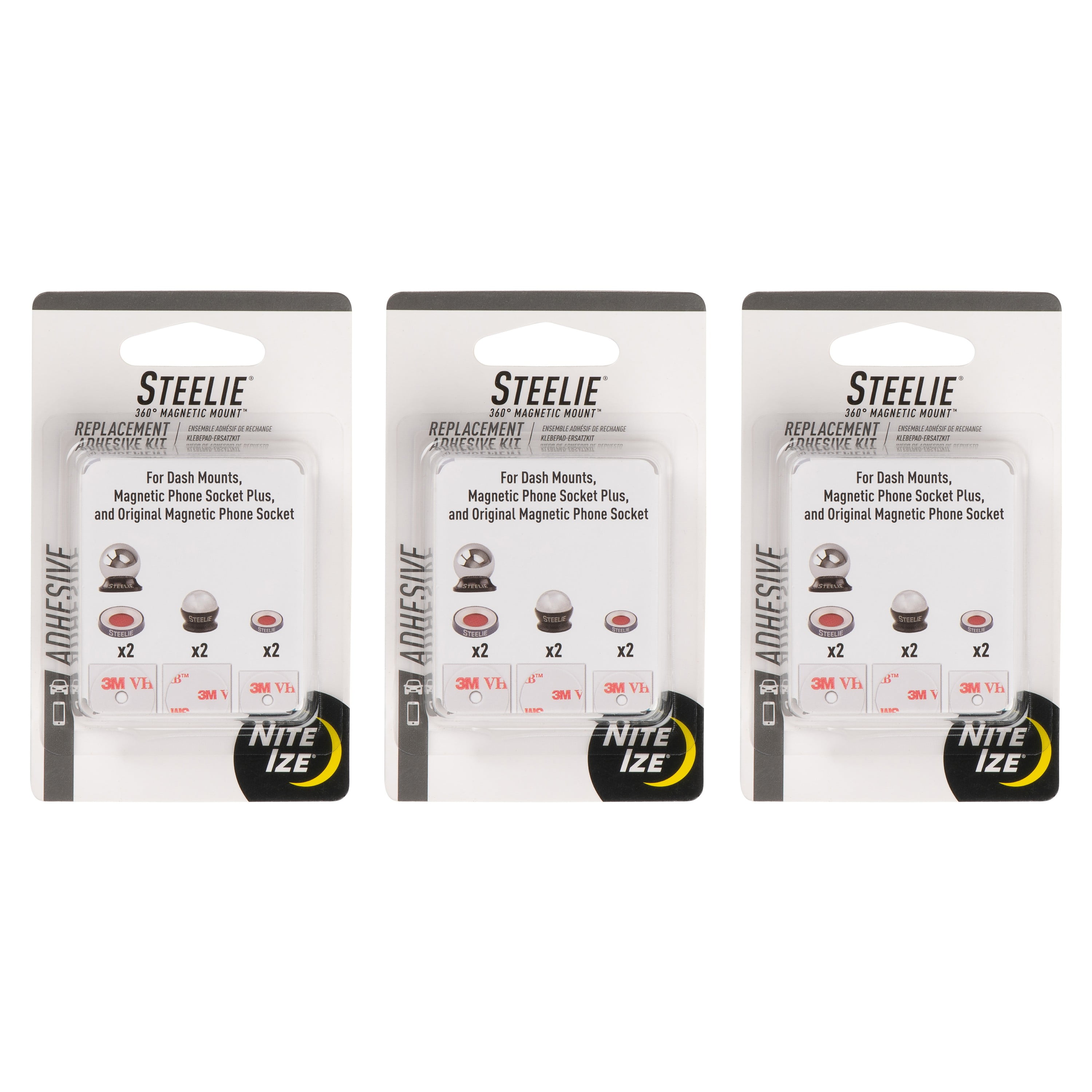 Nite Ize Steelie Universal Adhesive Replacement Kit - Adhesives for ...