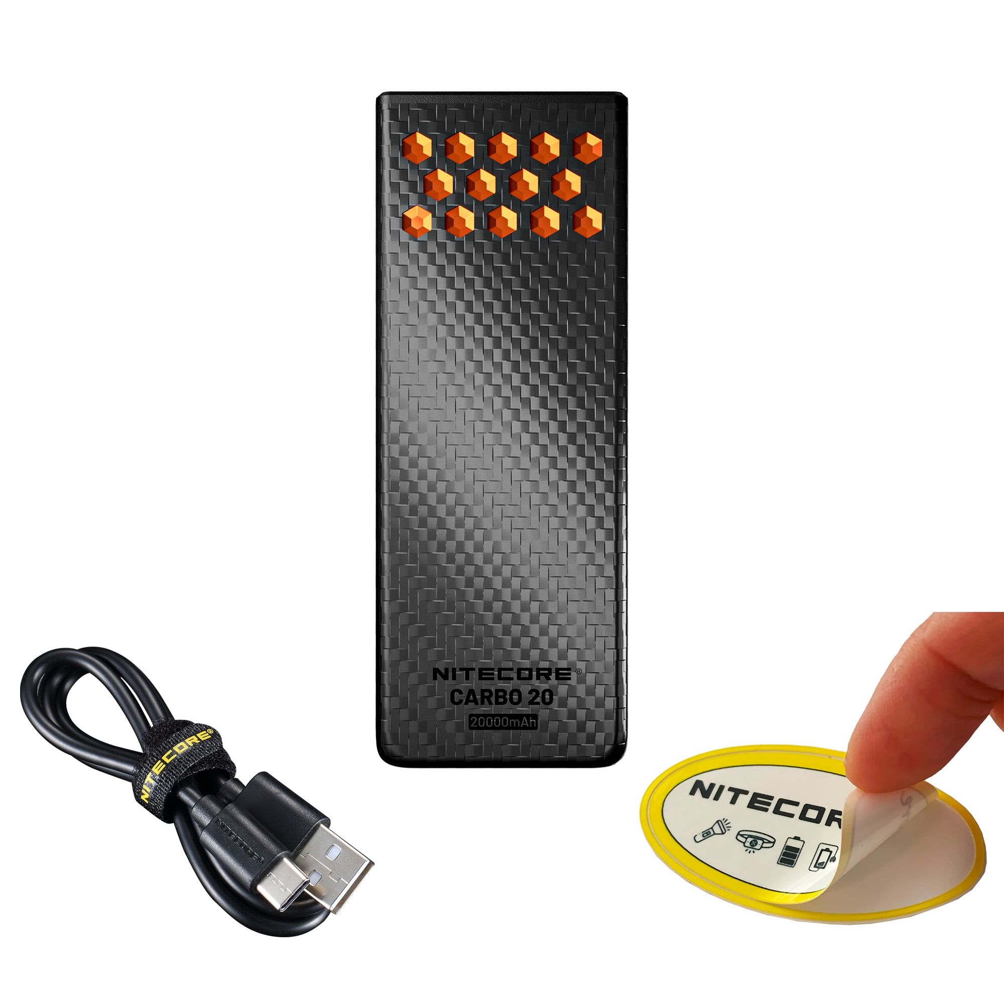 Nitecore Carbo 20 20,000mAh 65W Waterproof USB-C Power Bank (Orange ...