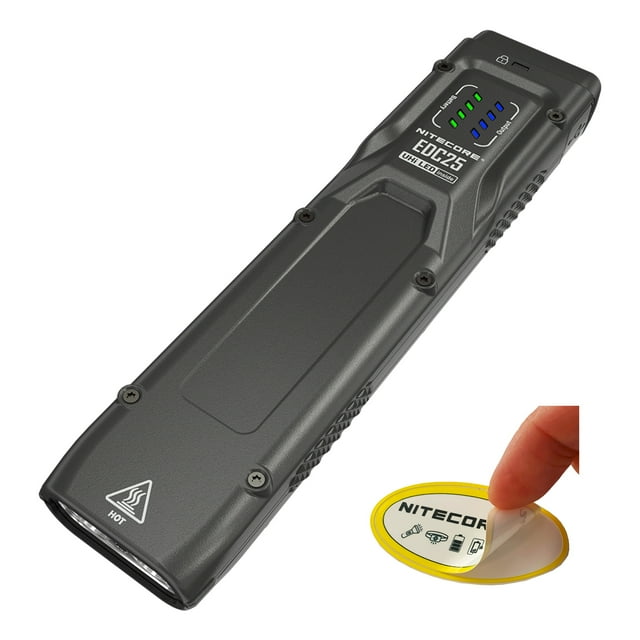 Nitecore EDC25 3000 Lumen USB-C Rechargeable Flat EDC Flashlight ...