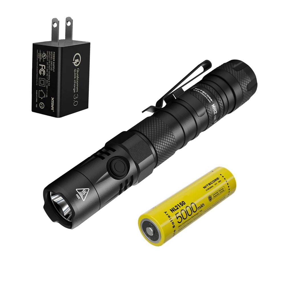 Nitecore MH12 V2 CREE XP-L2 V6 LED Flashlight -1200 Lumens -21700 ...
