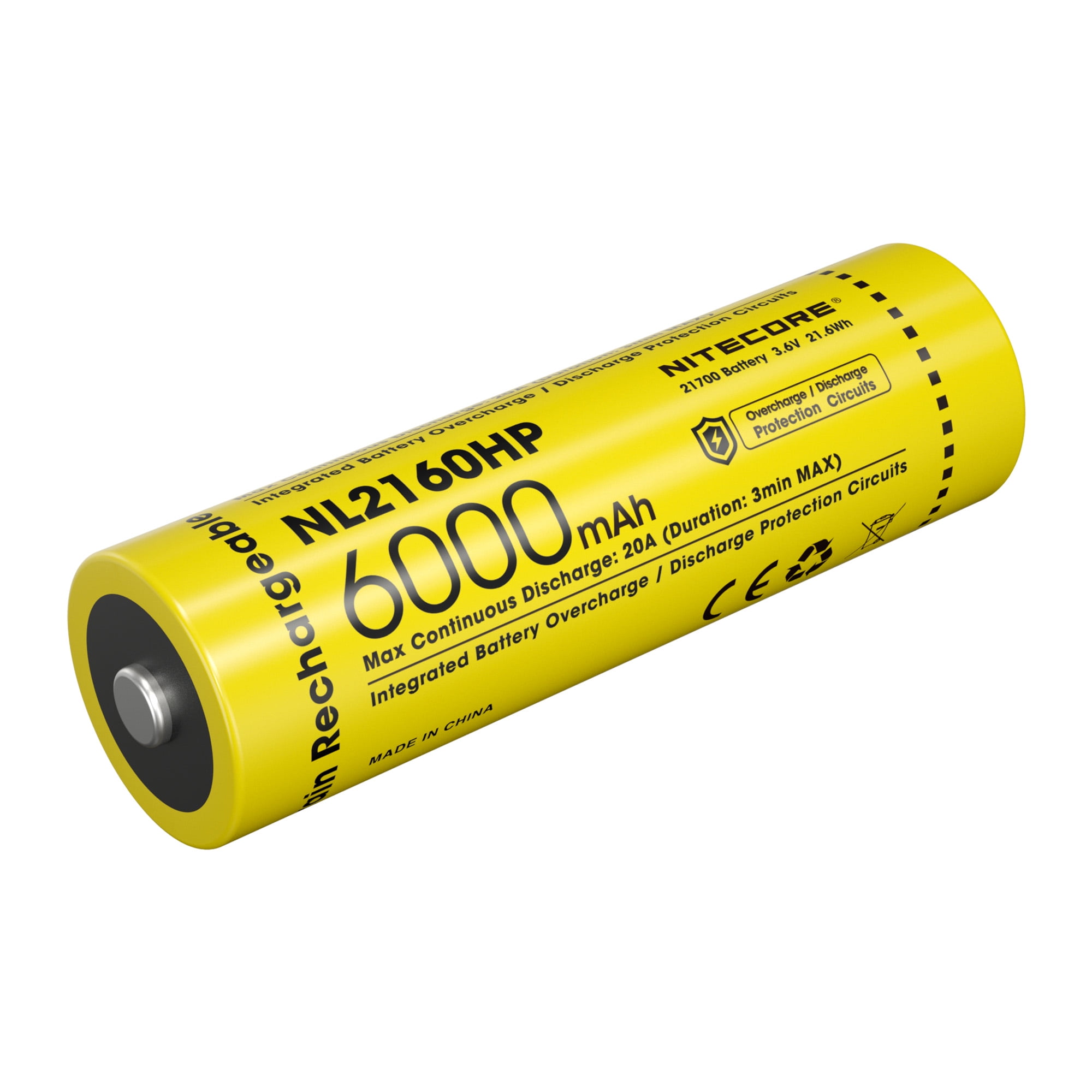 Nitecore NL2160HP 6000mAh Rechargeable 21700 Battery - Walmart.com