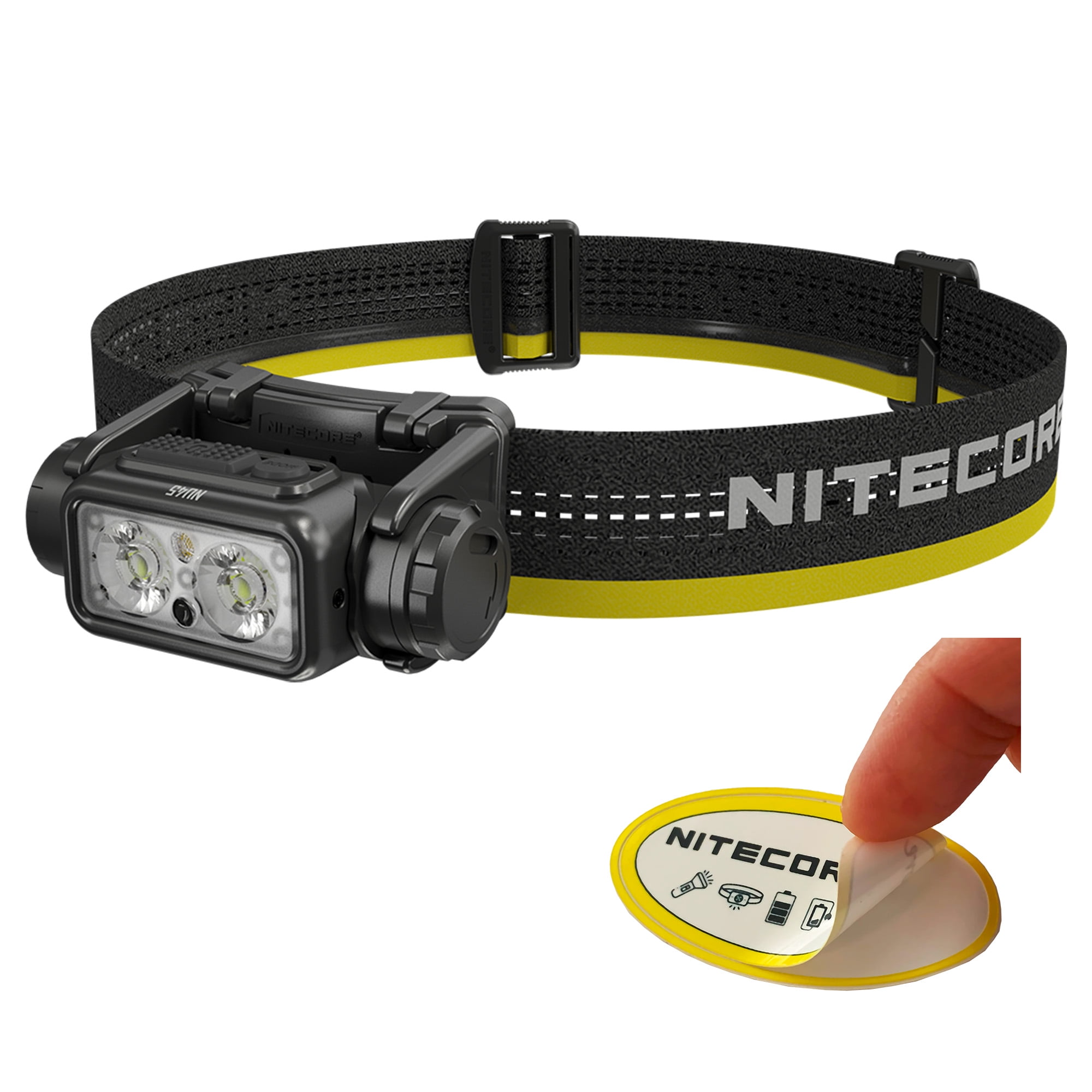 Nitecore NU45 1700 Lumen USB-C Fast Charging Headlamp + Nitecore ...