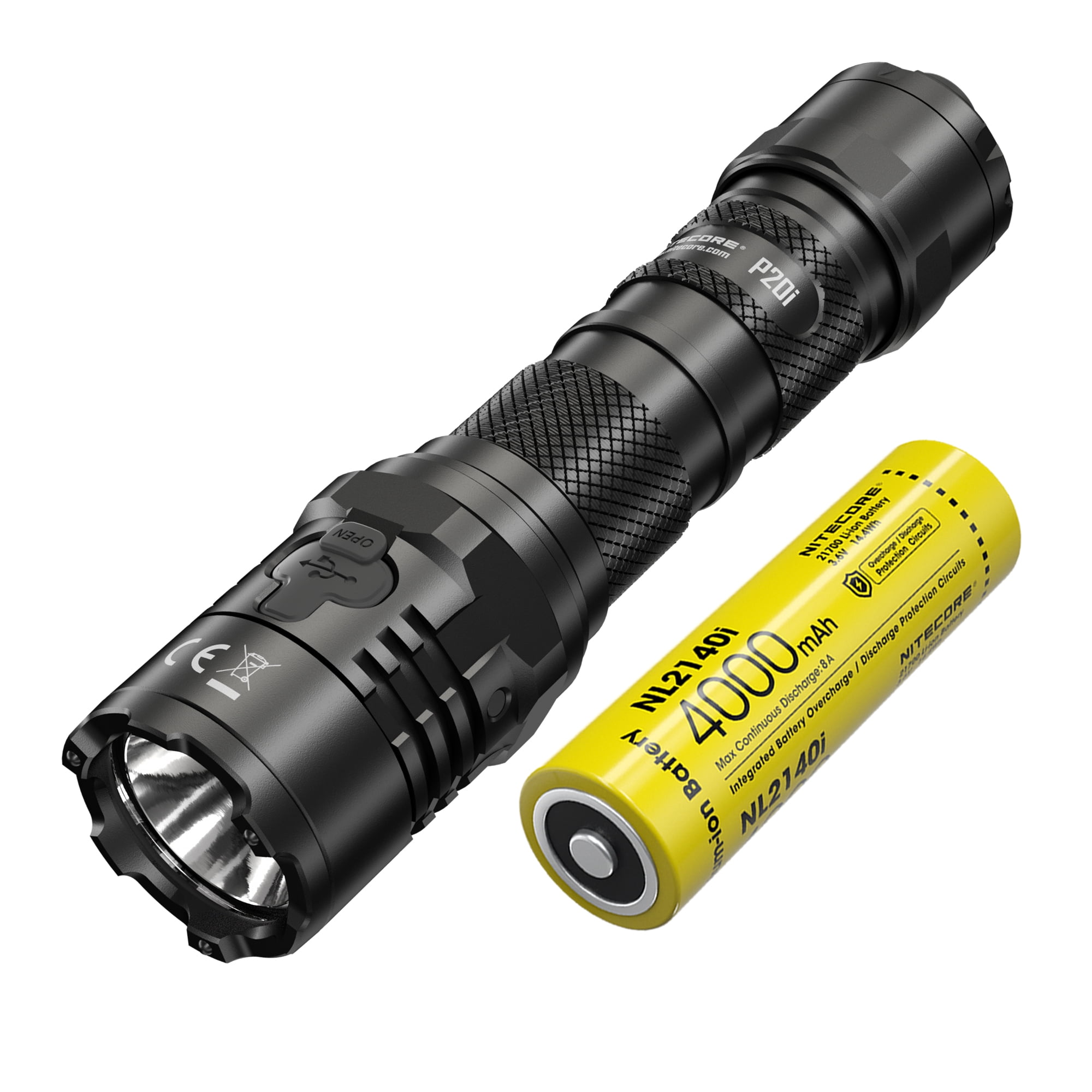 Nitecore P20i 1800 Lumen USB-C Rechargeable LED Flashlight - Walmart.com