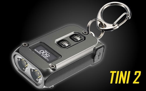 Nitecore Tini 2 500 Lumen Keychain Flashlight w/ OLED Display USB-C ...