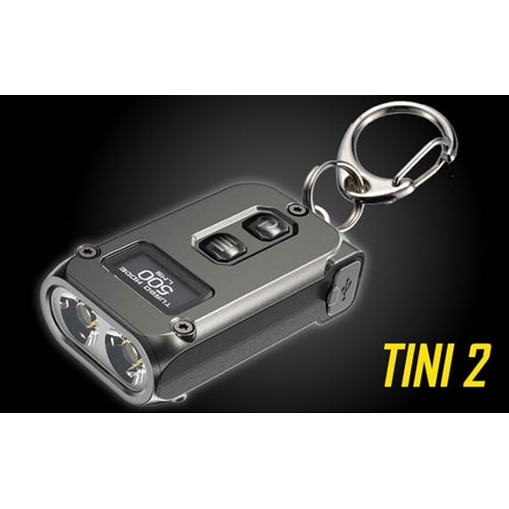 Nitecore Tini 2 500 Lumen Keychain Flashlight w/ OLED Display USB-C ...