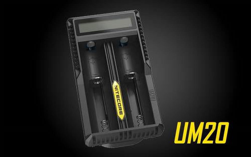 Nitecore UM20 Dual Bay Battery Charger with LCD Display - Walmart.com