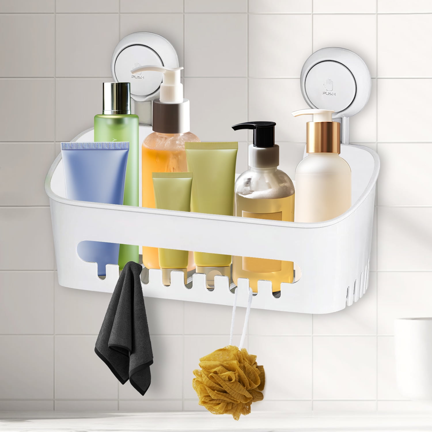 Walmart Heavy Duty Corner Shower Caddy, Wall Mounted Organizer for ...