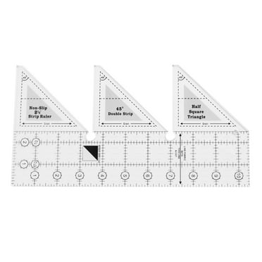 Omnigrid 6" Right Triangle Ruler, Half-Square Triangle Quilter's Ruler ...