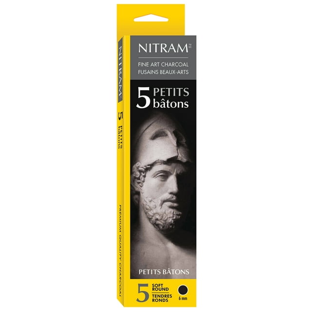Nitram Beaux Arts Fusains Extra Soft Charcoal, Petit - Walmart.com