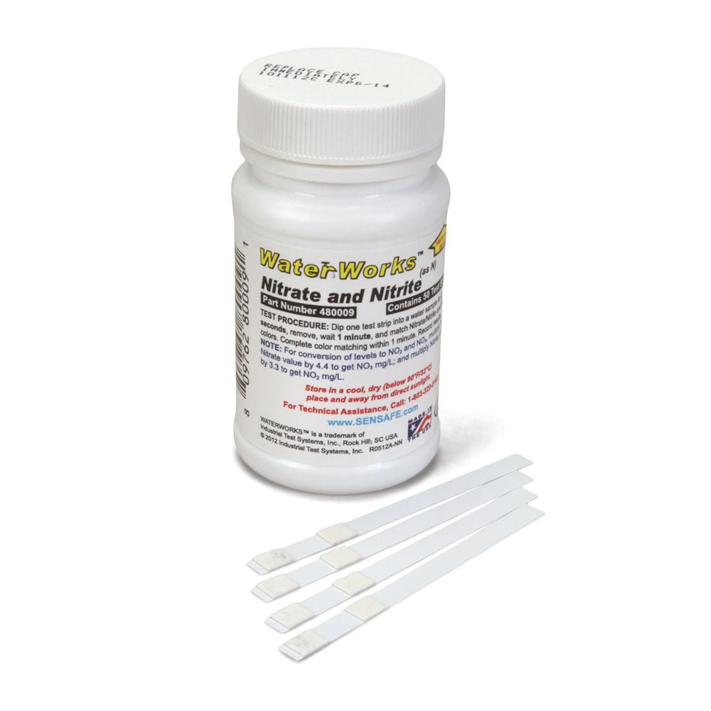 Nitrate And Nitrite Nitrogen Water Test Strips, Vial Of 50 - Walmart.com