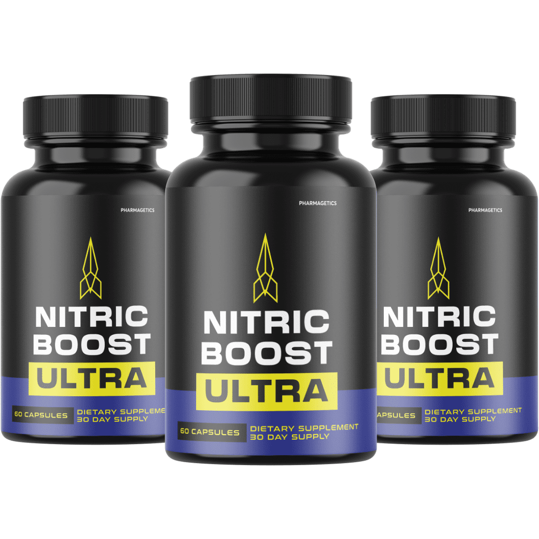 Nitric Boost Ultra For Men ED Organic Charge Supplement - 3 Bottles ...