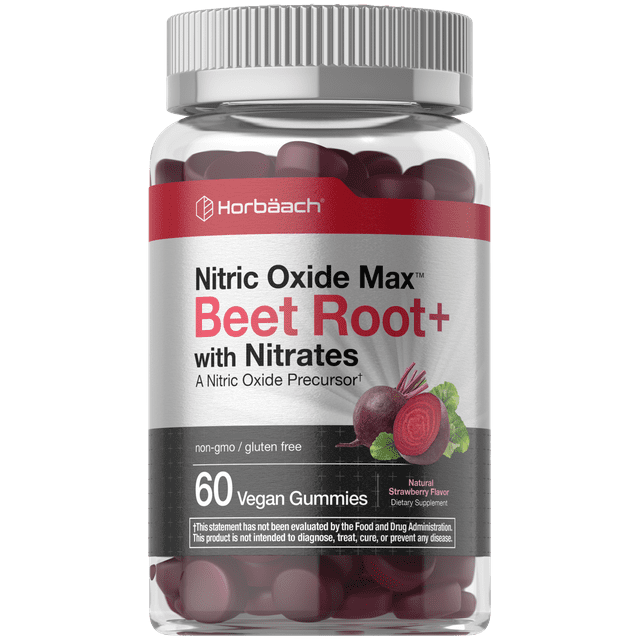 Nitric Oxide Beet Root Gummies | 60 Count | with Nitrates | Natural ...