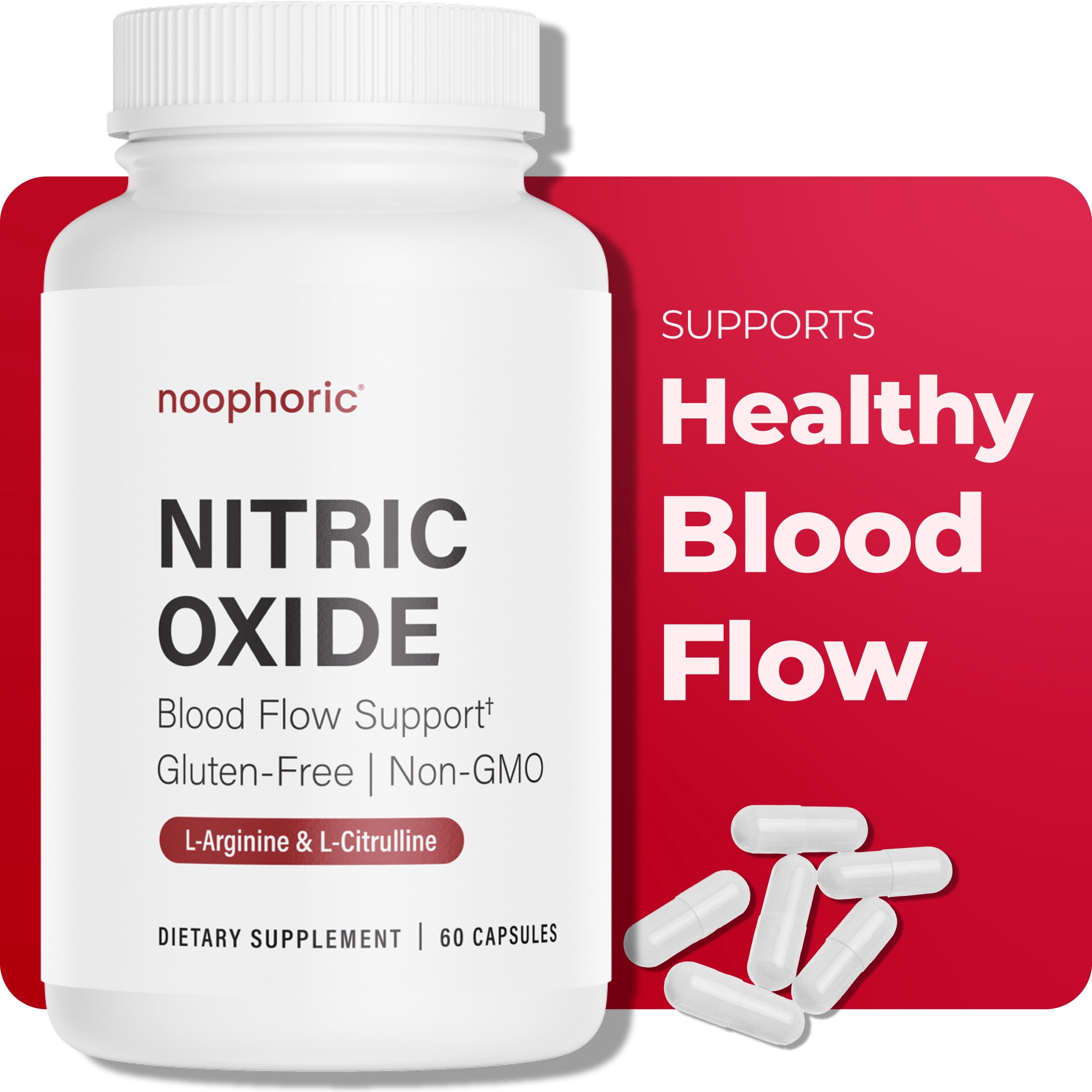 Noophoric Nitric Oxide Booster Capsules – L-Citrulline, L-Arginine ...