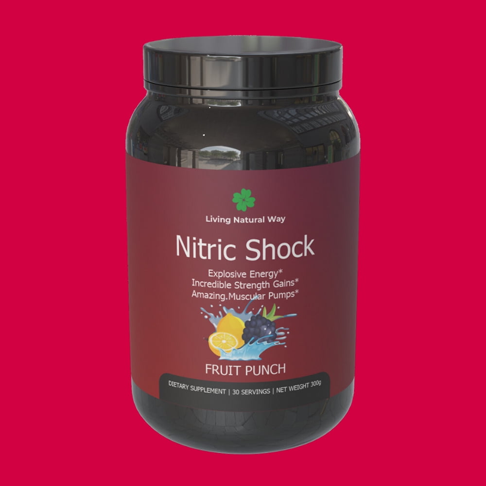 Nitric Shock Pre Workout Diet Supplement – Explosive Energy, Mental ...