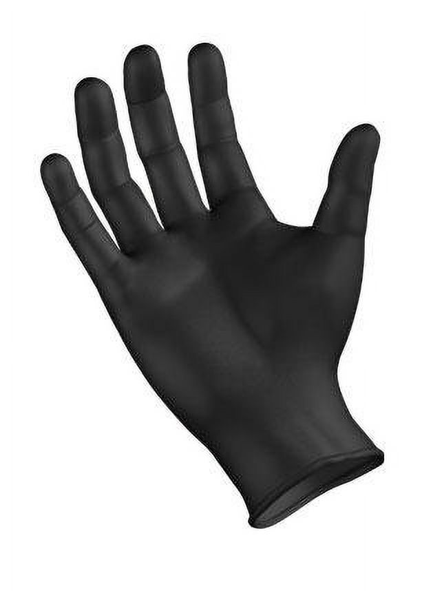 Nitrile Black Gloves, Medium, Powder-Free, 6 Mil, SemperForce - BKNF103 ...